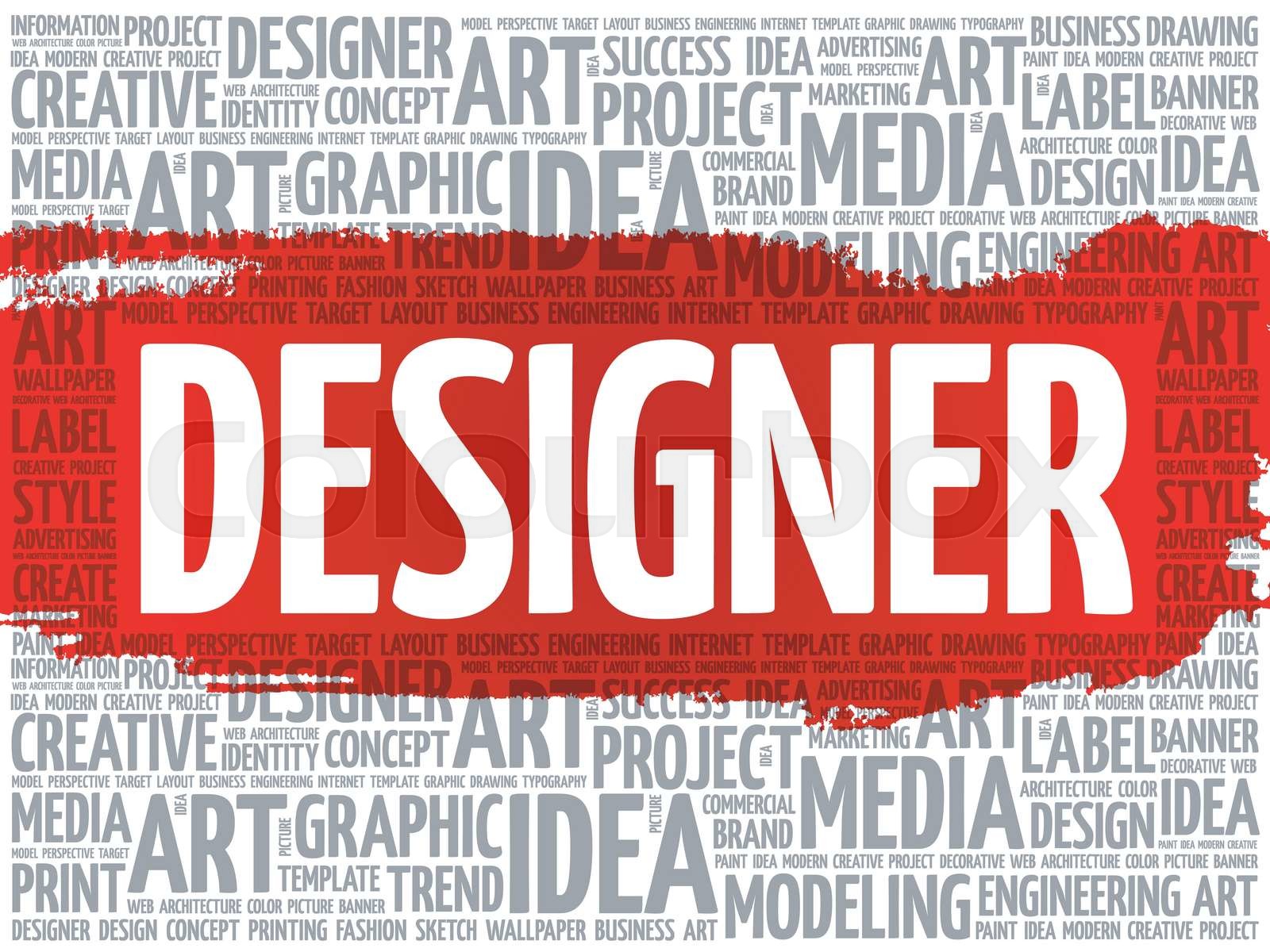 DESIGNER word cloud | Stock vector | Colourbox