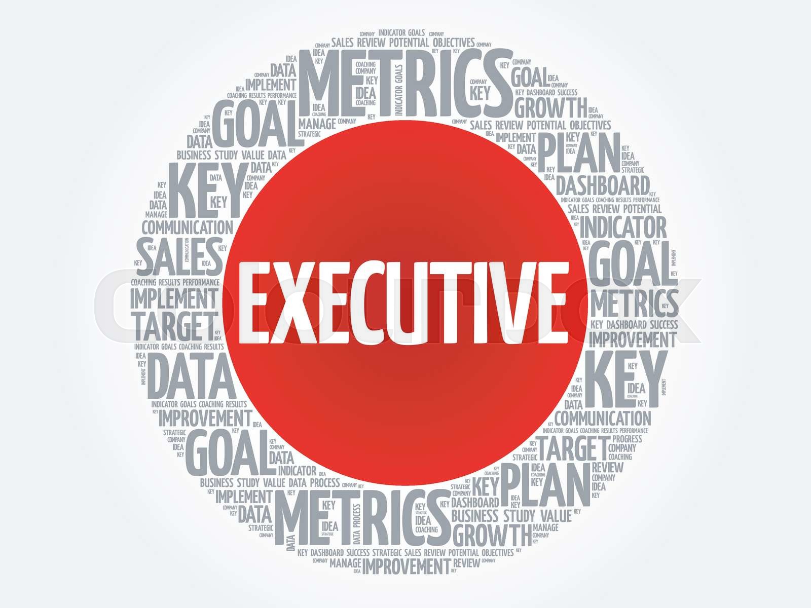 Executive circle word cloud | Stock vector | Colourbox