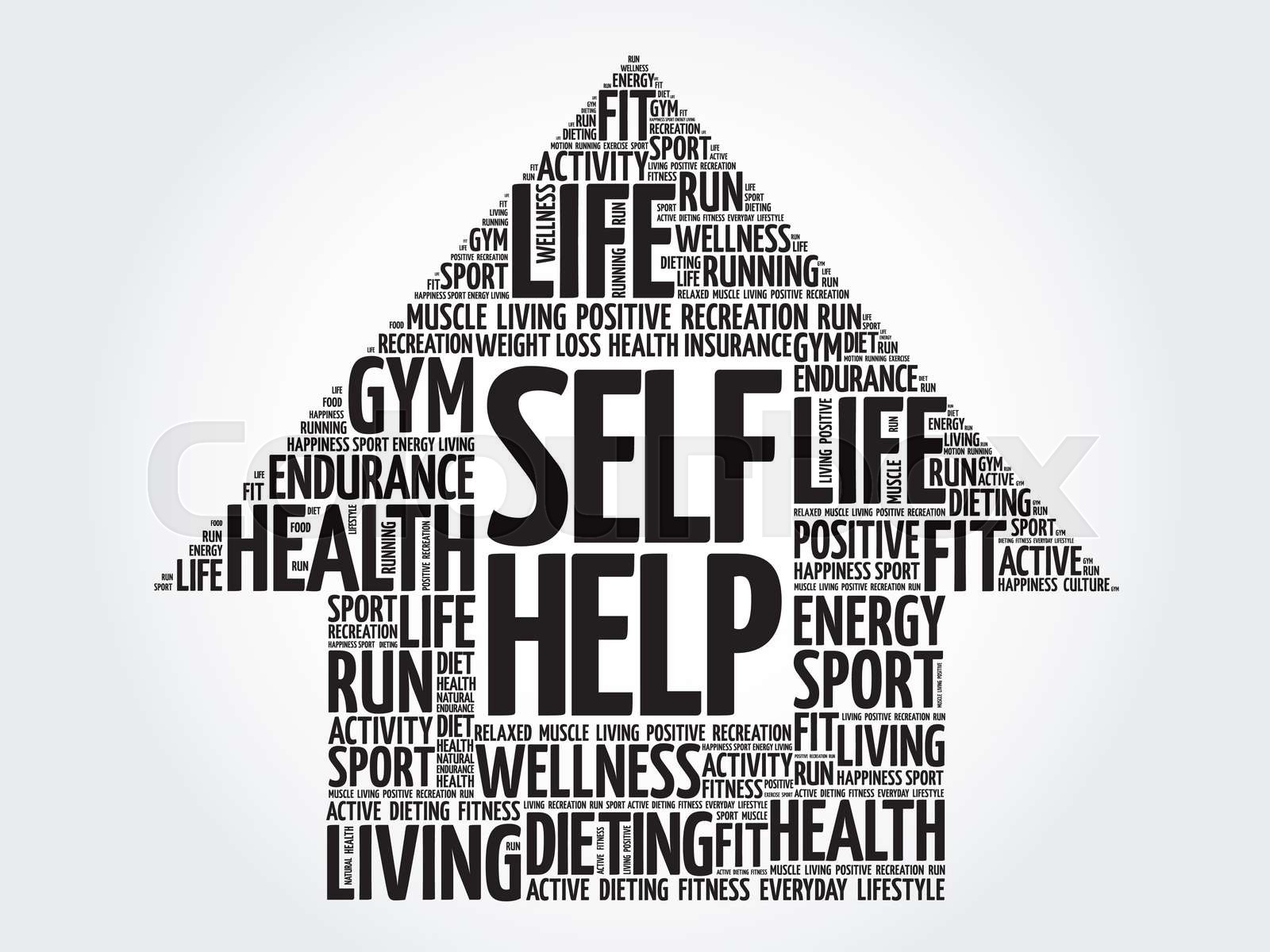 Self Help arrow word cloud | Stock vector | Colourbox