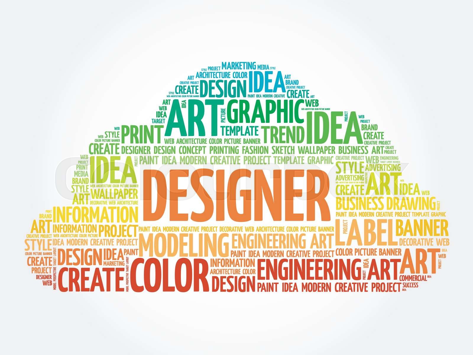 DESIGNER word cloud | Stock vector | Colourbox
