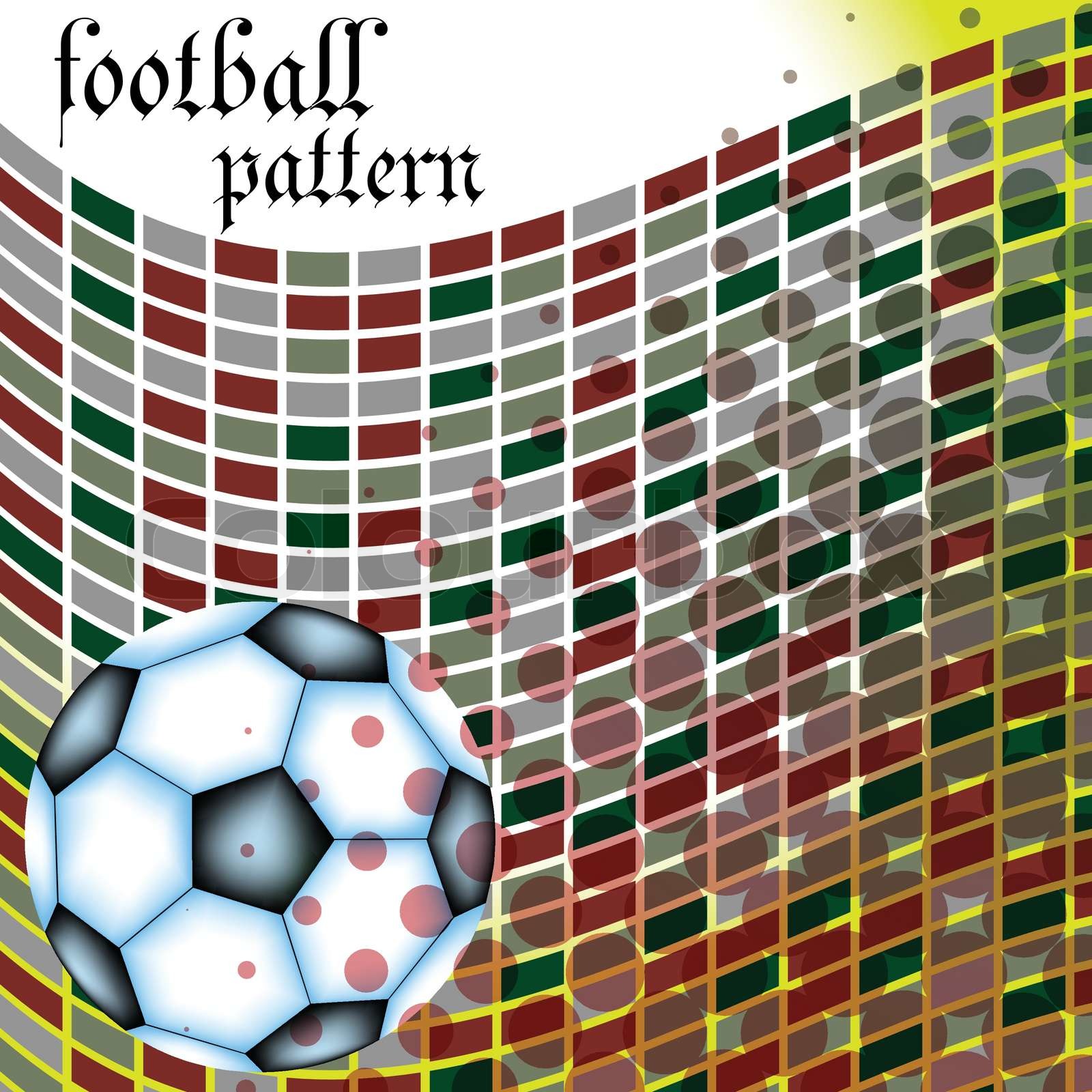 football abstract pattern, vector art illustration | Stock vector ...