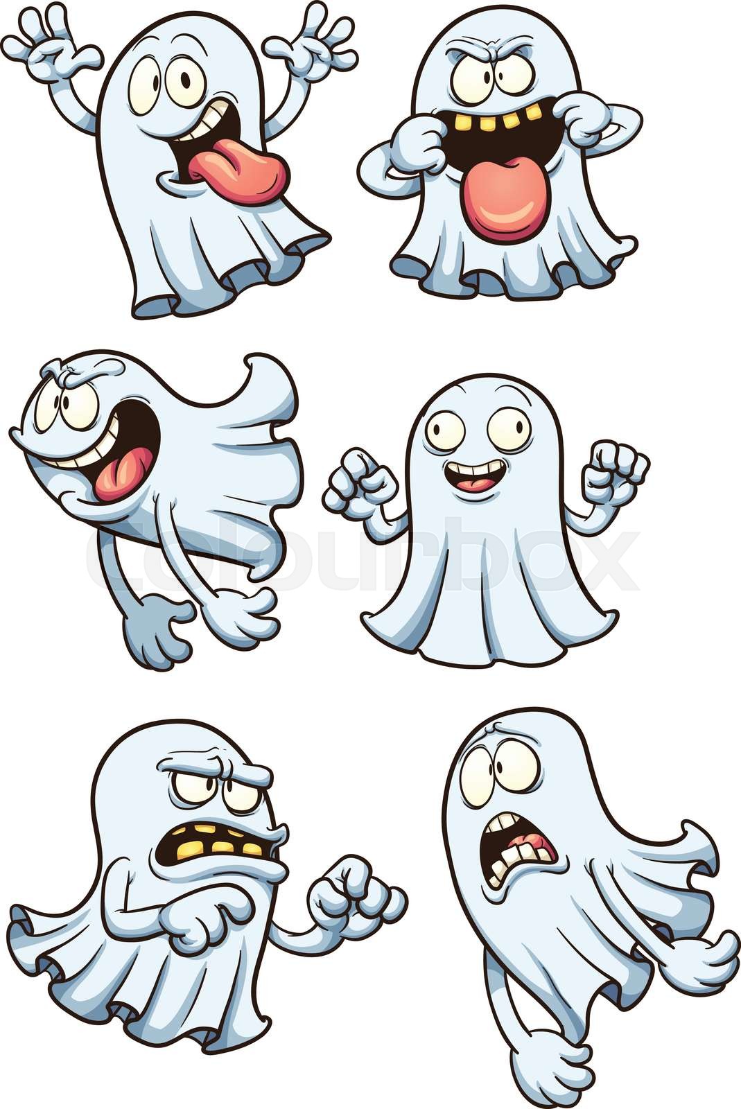 geist, niedlich, cartoon | Stock-Vektor | Colourbox