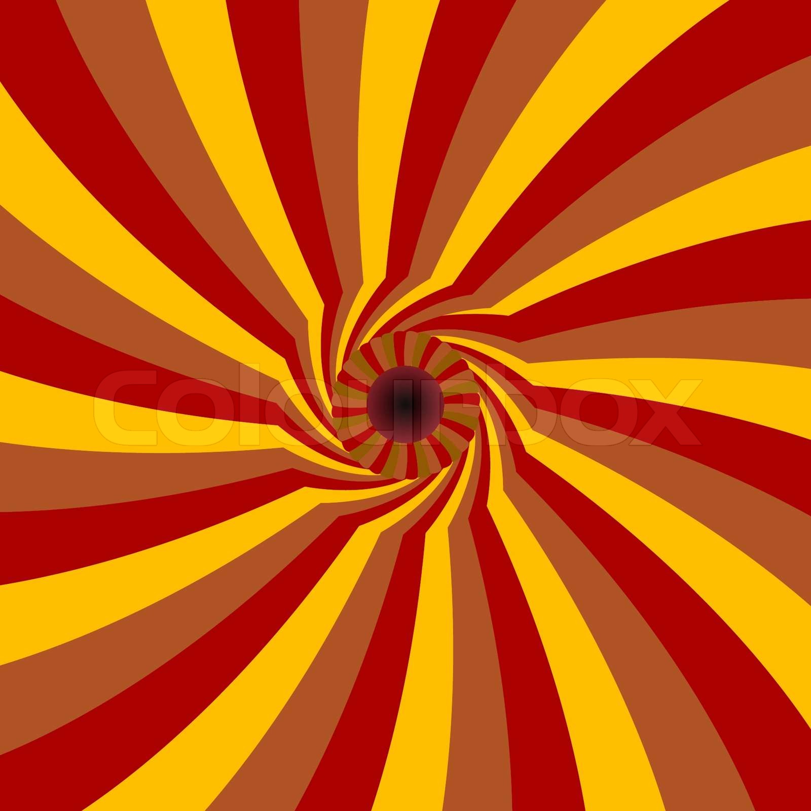 curved rays pattern, abstract vector art illustration | Stock vector ...