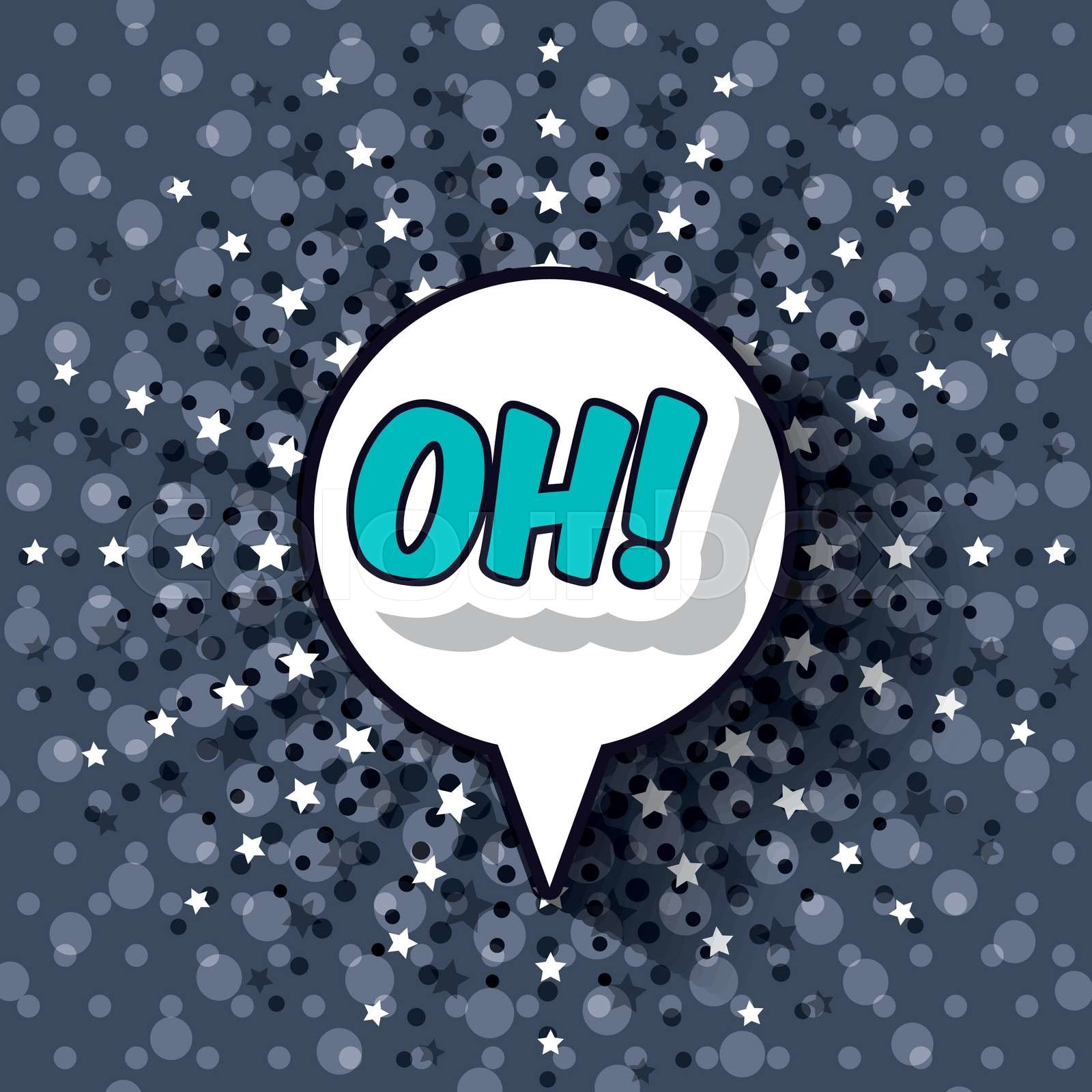 pop art message design | Stock vector | Colourbox