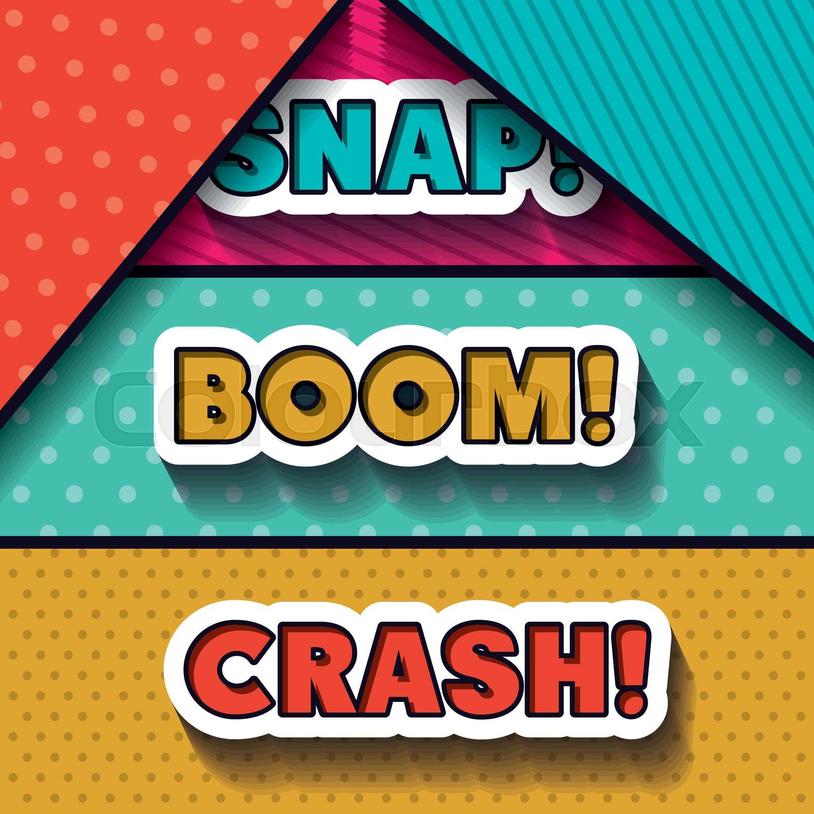 pop art message design | Stock vector | Colourbox