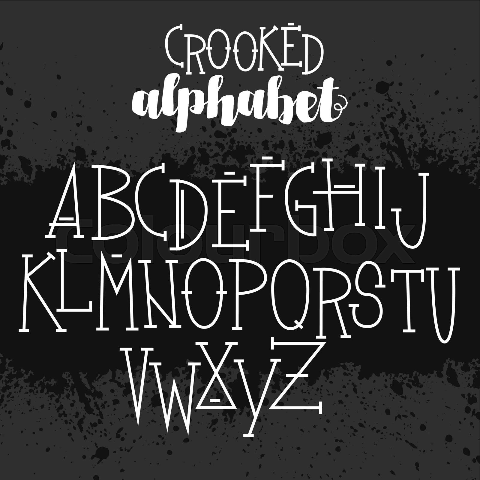 Creepy set of voodoo letters for your halloween designs | Stock vector ...