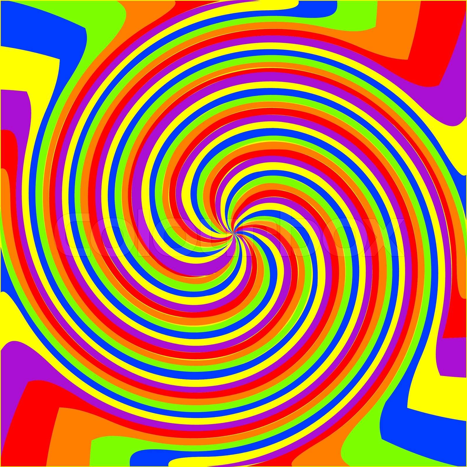 irl rainbow composition, abstract vector art illustration | Stock ...