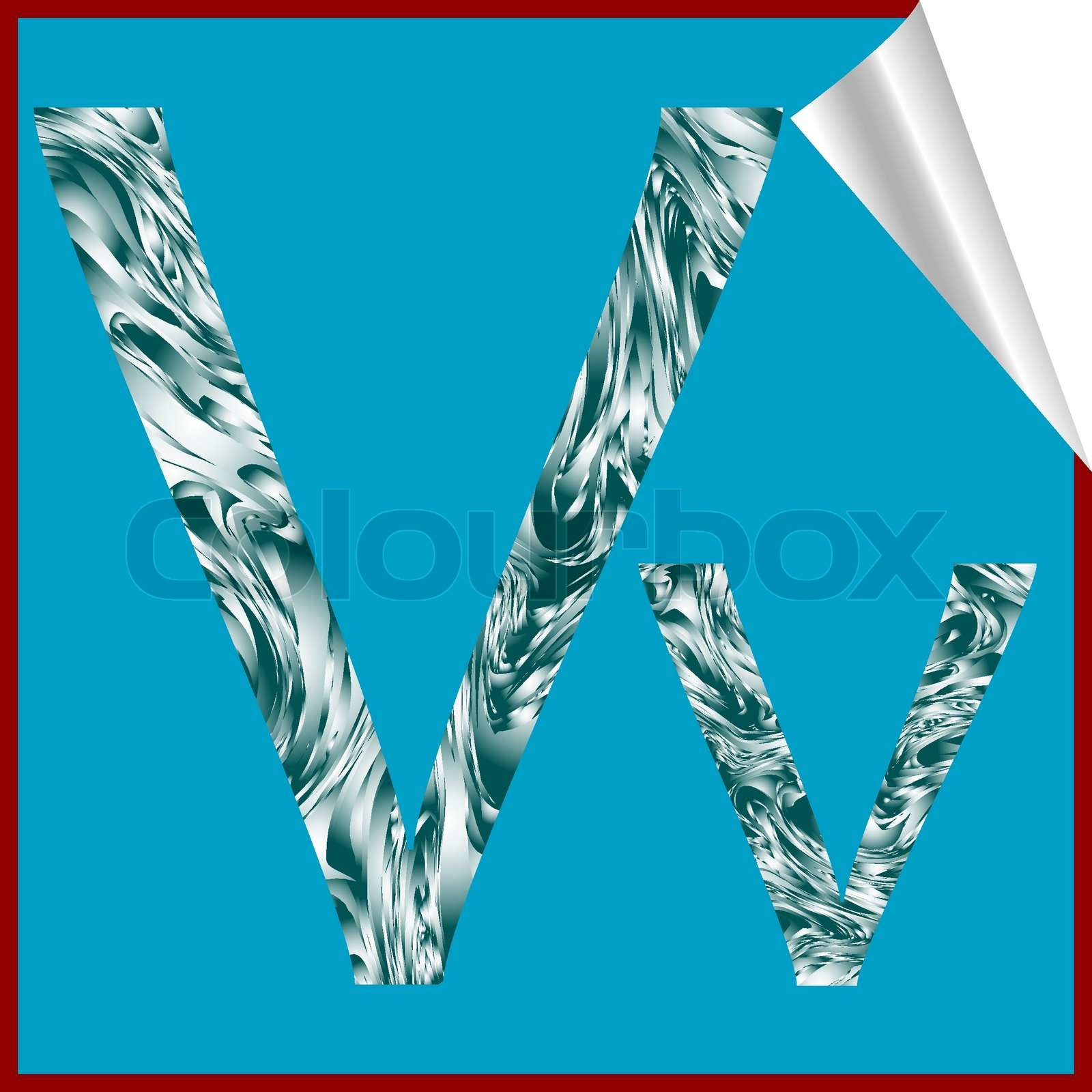 Alphabet Buchstaben V , Vektorillustrationen | Stock-Vektor | Colourbox