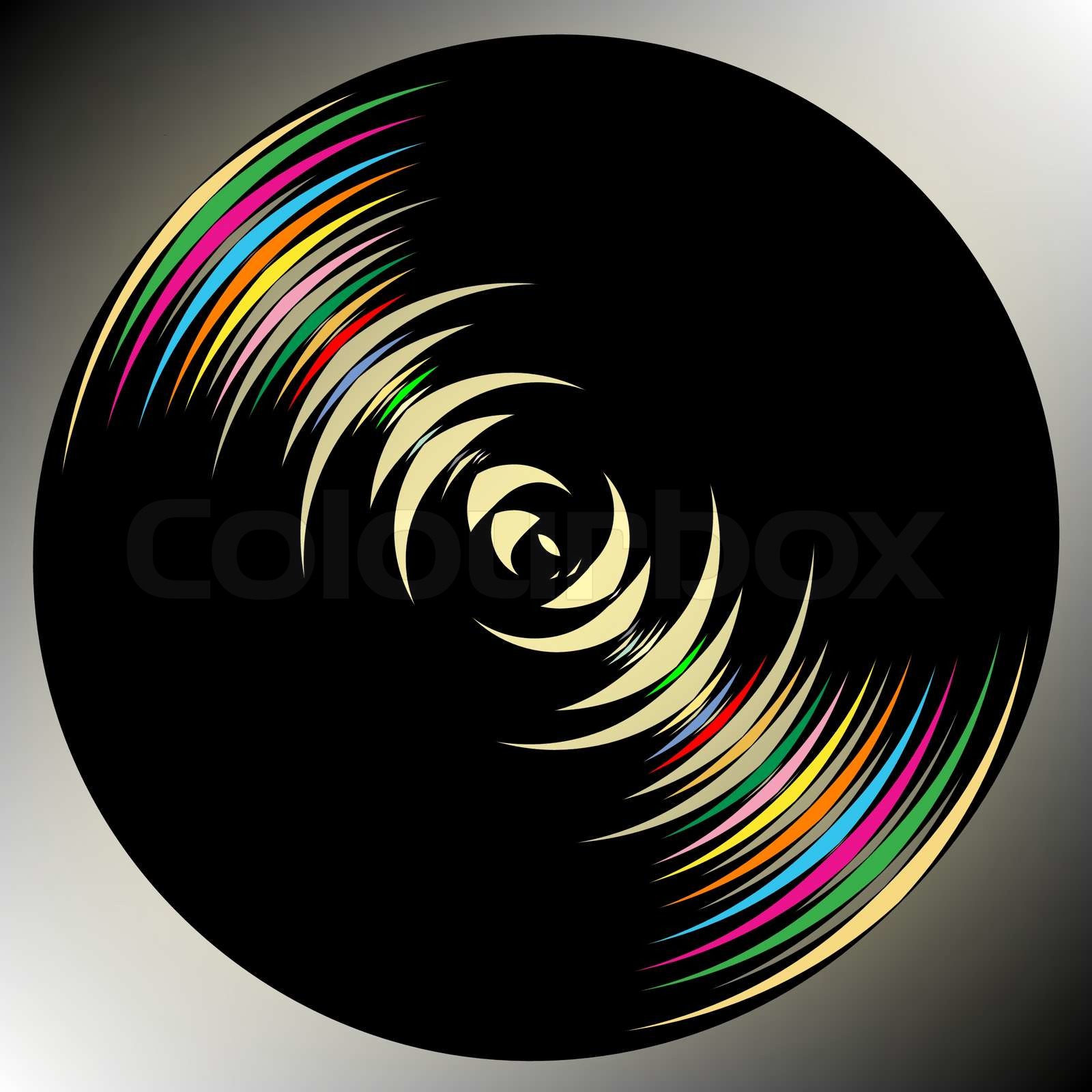Dark Background Circular Art
