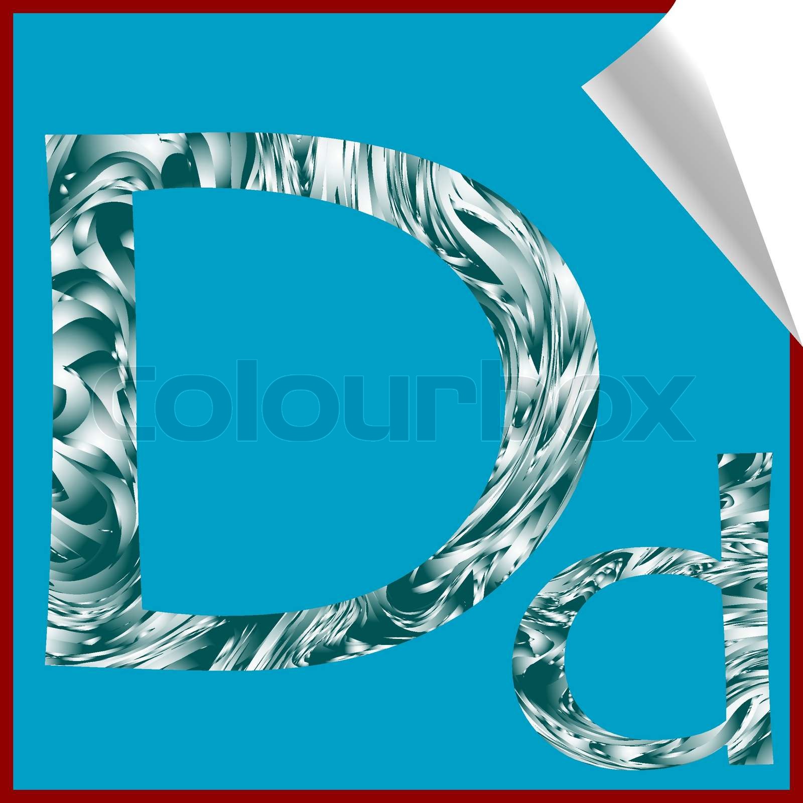 alphabet letter D, abstract vector art illustration | Stock vector ...