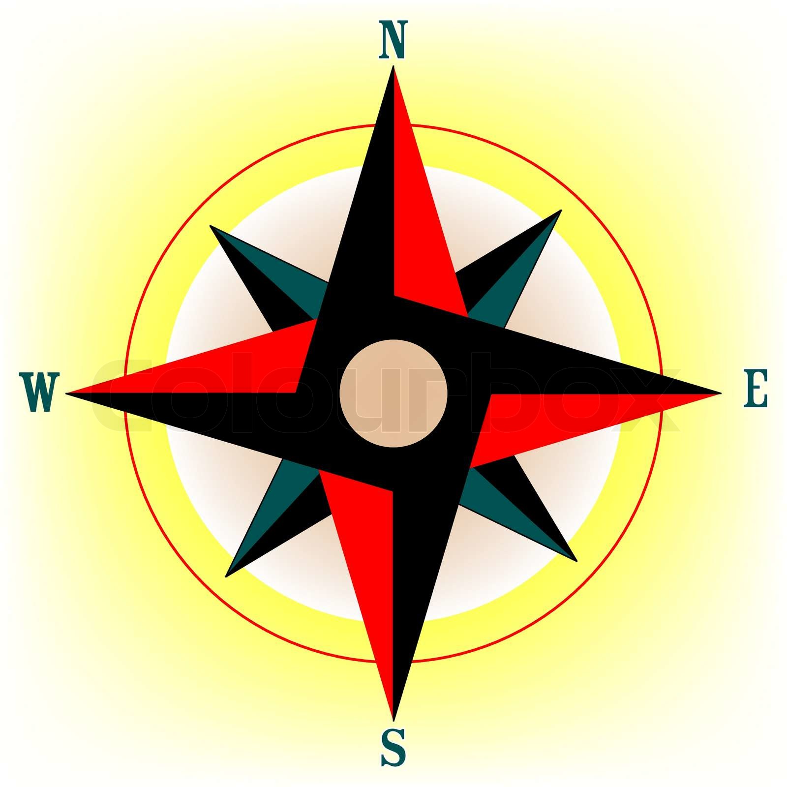 Windrose, abstrakte Vektorillustrationen | Stock-Vektor | Colourbox