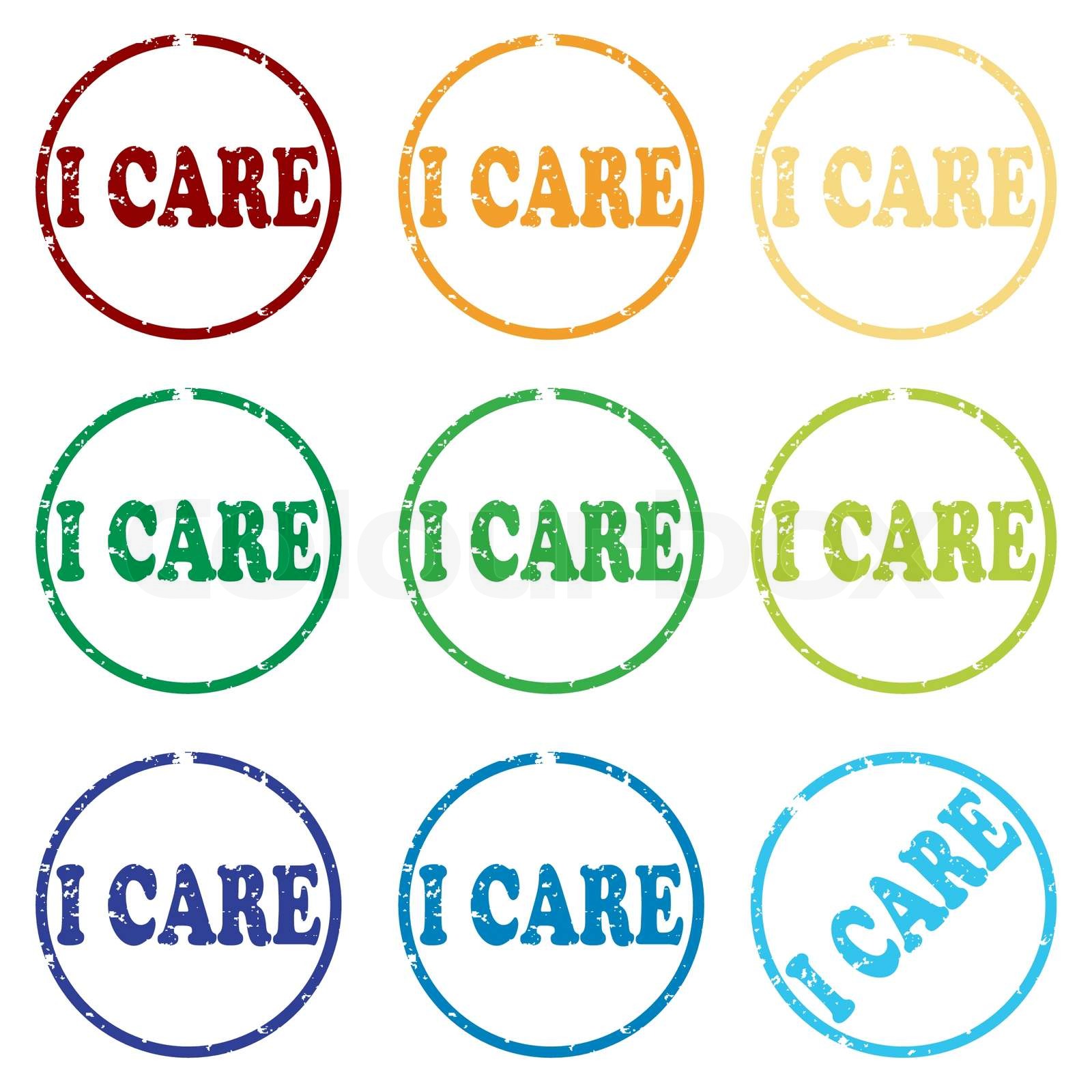 I care concept, abstract vector art illustration | Stock vector | Colourbox