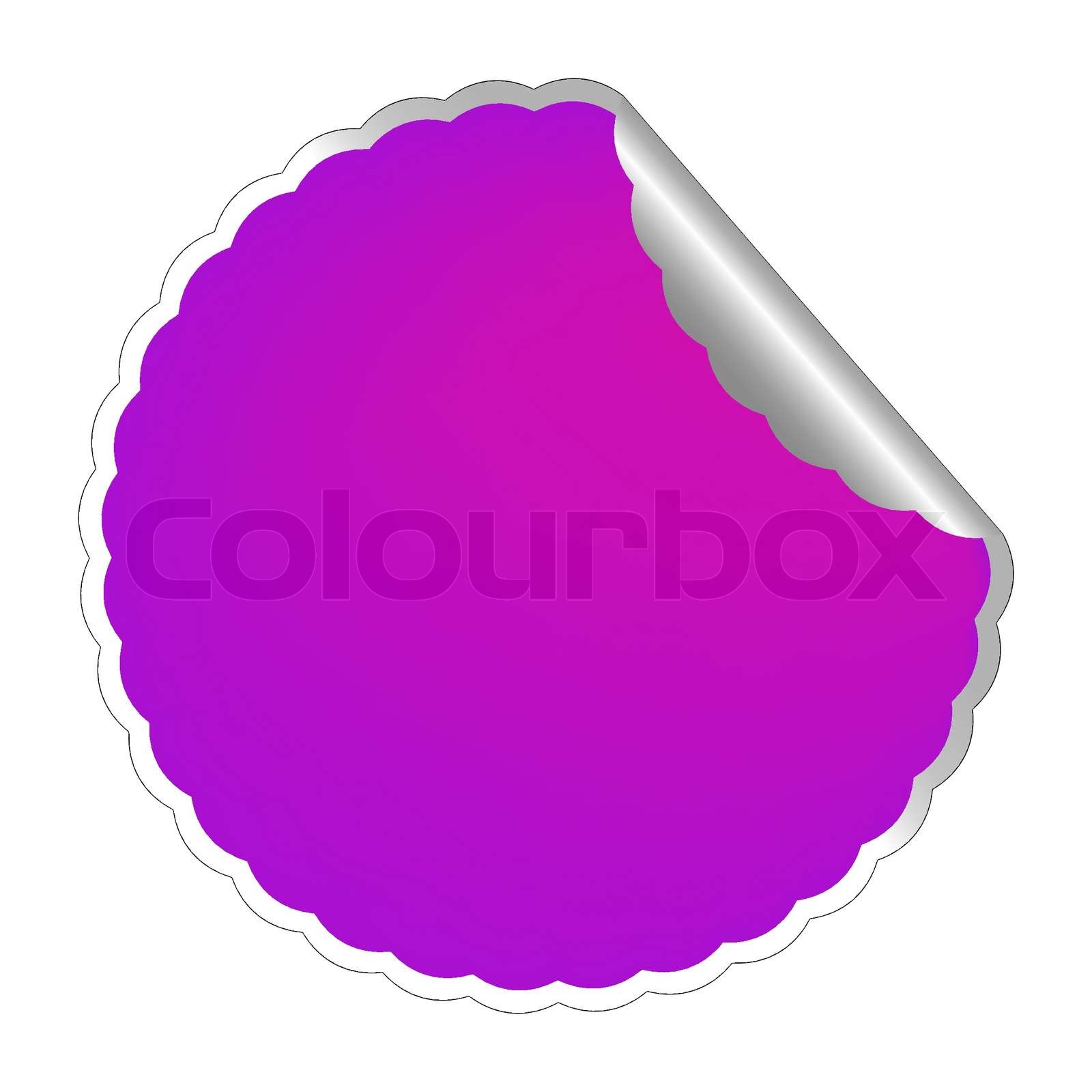 flowerish purple label, abstract vector art illustration | Stock vector ...