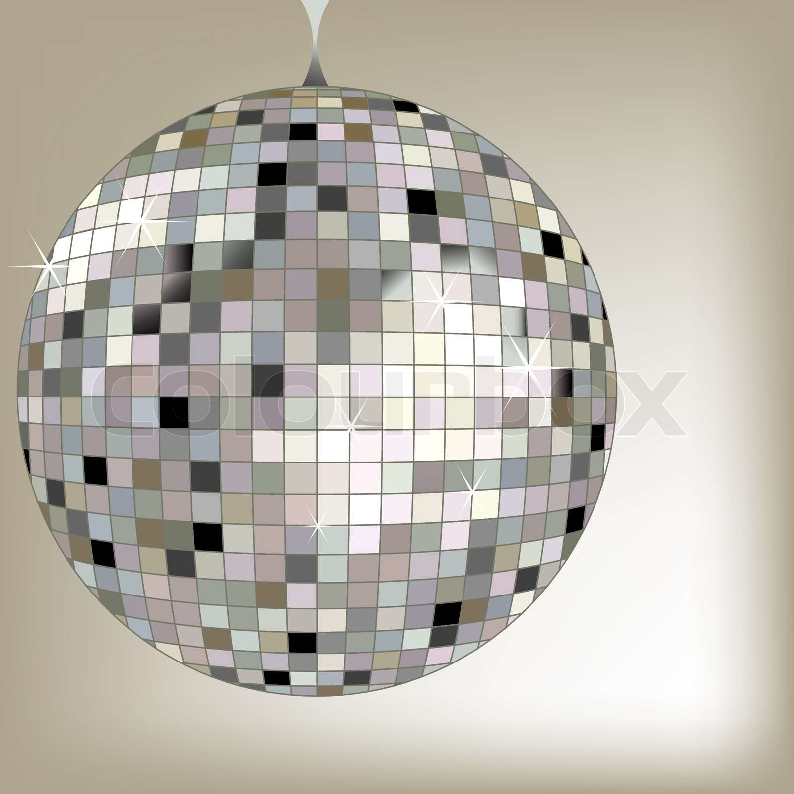 disco ball black, abstract vector art illustration | Stock vector ...