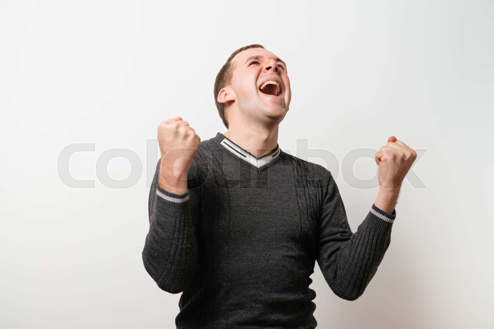 Joyful, a very happy man | Stock image | Colourbox