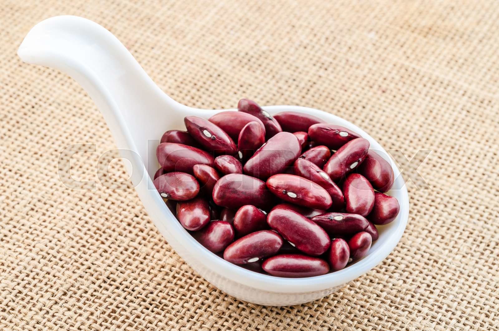 Red bean seeds. | Stock image | Colourbox