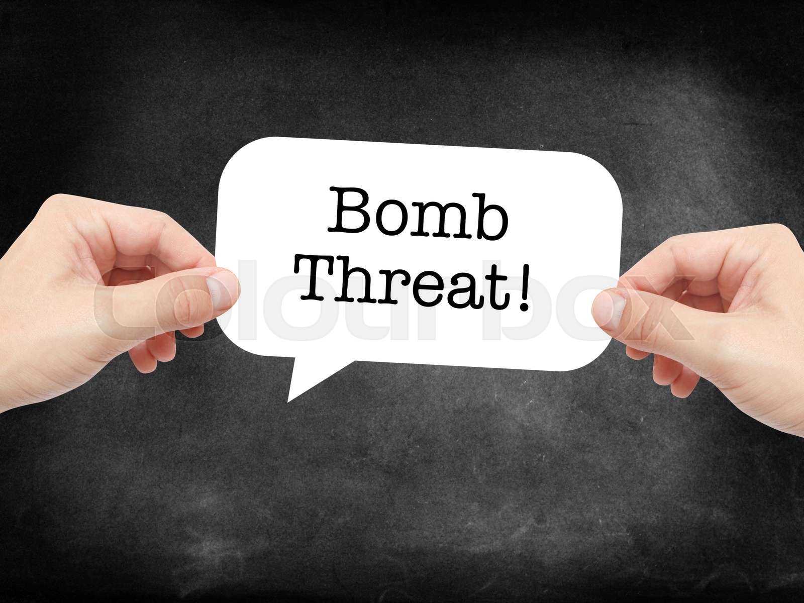 Bomb threat | Stock image | Colourbox