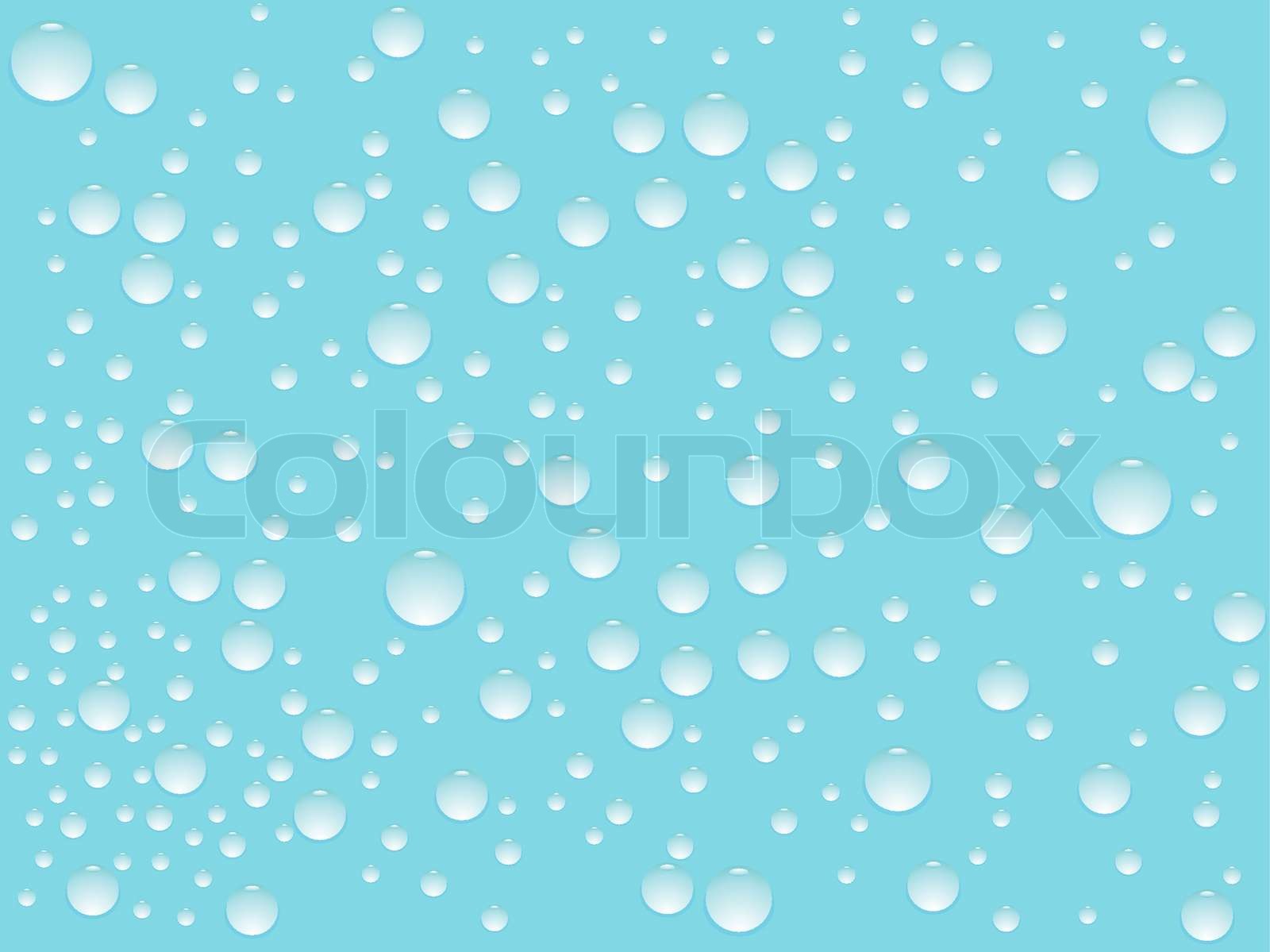 Wassertropfen -Muster | Stock-Vektor | Colourbox