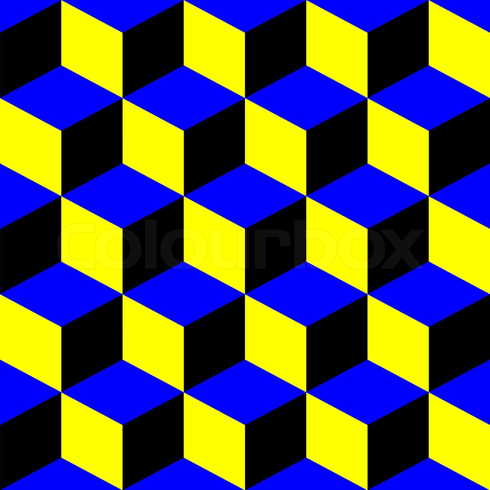 squares psychedelic pattern | Stock vector | Colourbox