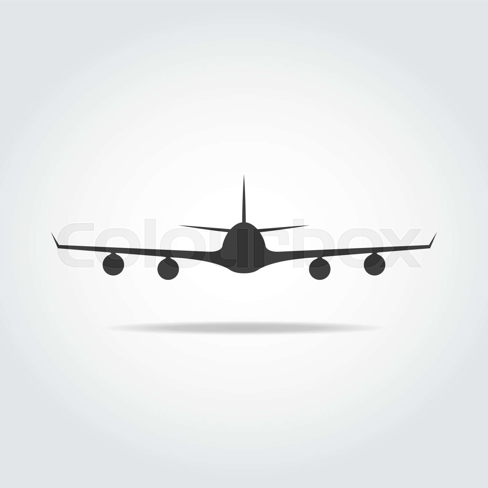 Front plane icon | Stock vector | Colourbox