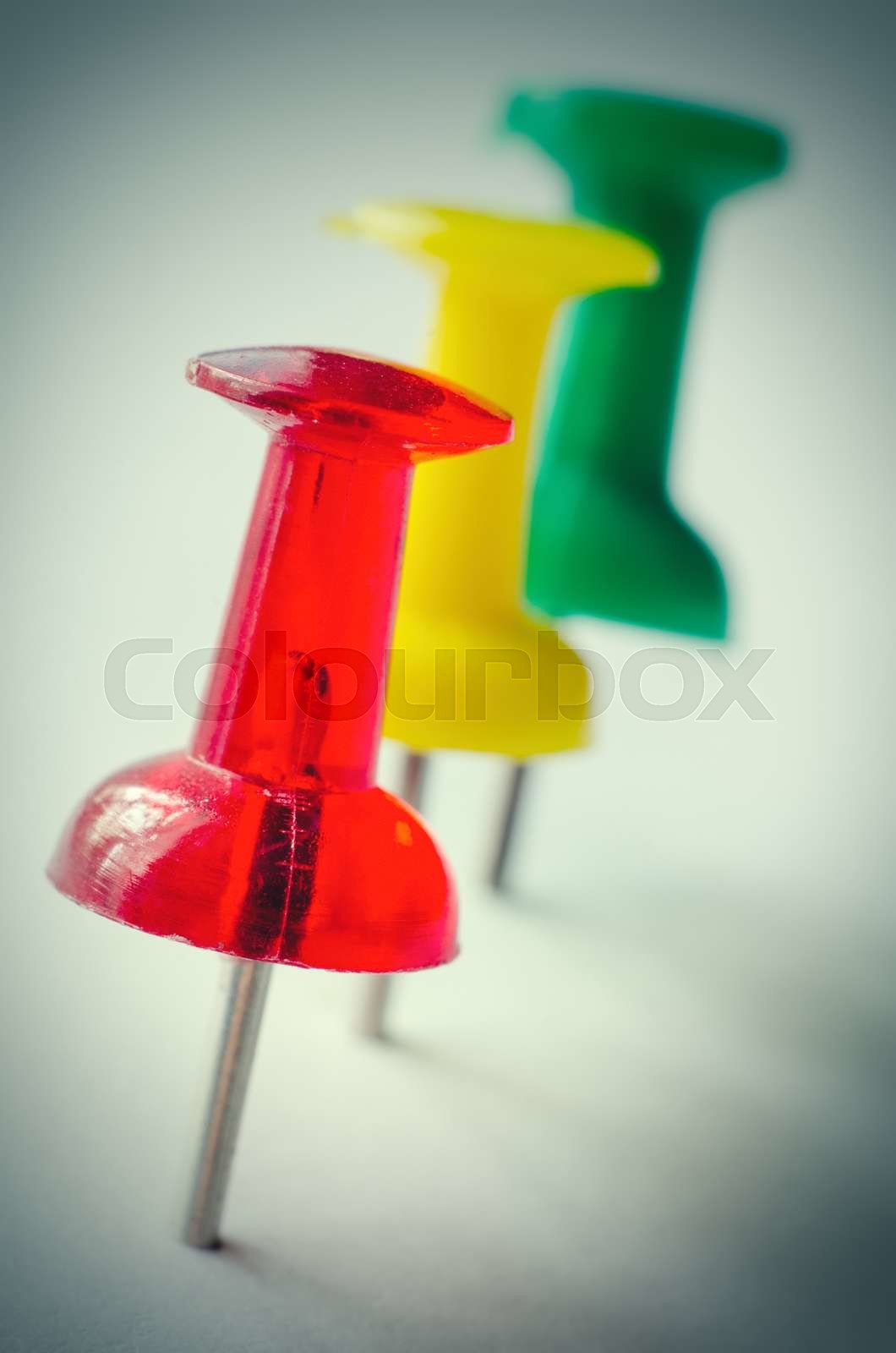 three pins | Stock image | Colourbox