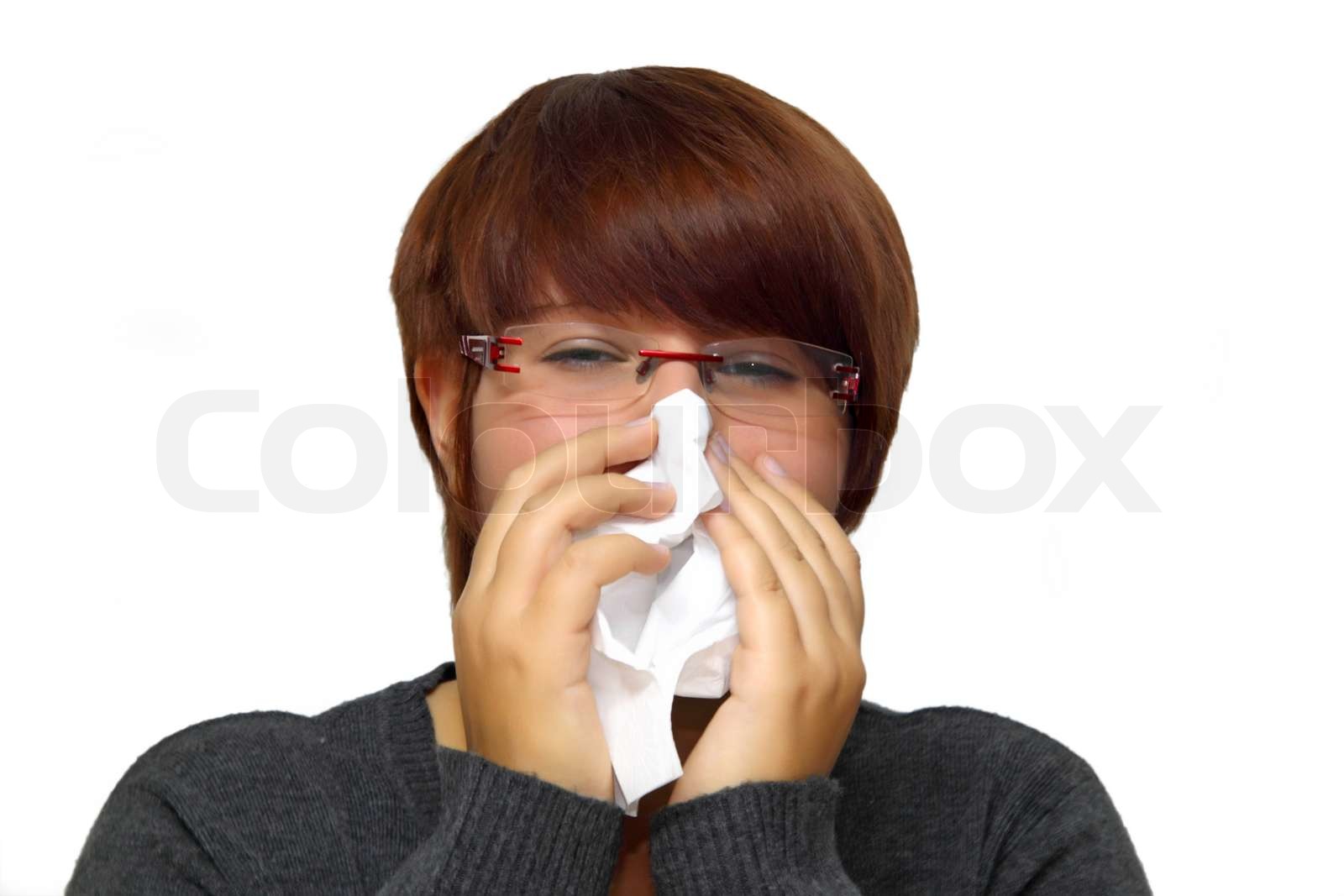 A adult woman with handkerchief | Stock image | Colourbox