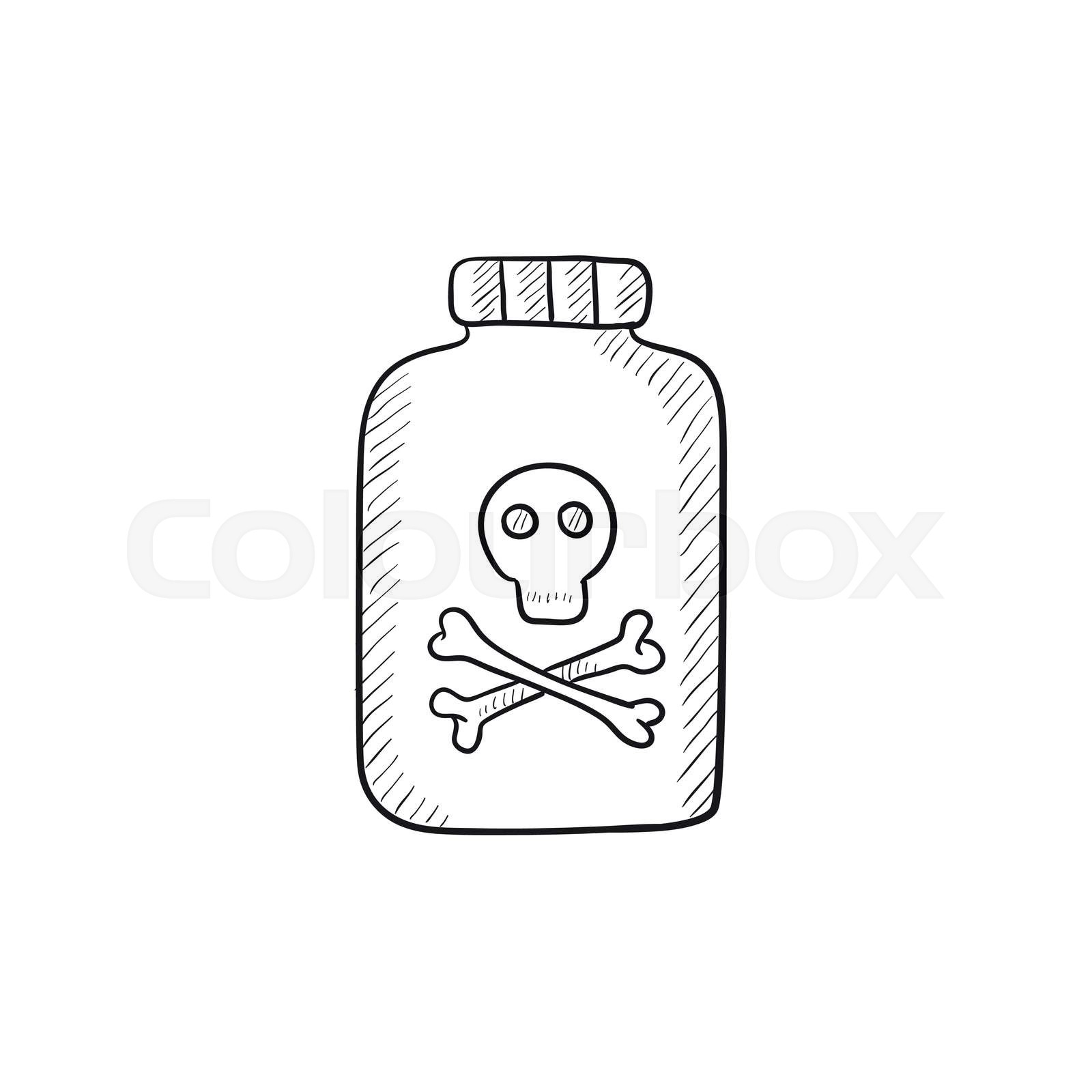 Poison Bottle Drawing