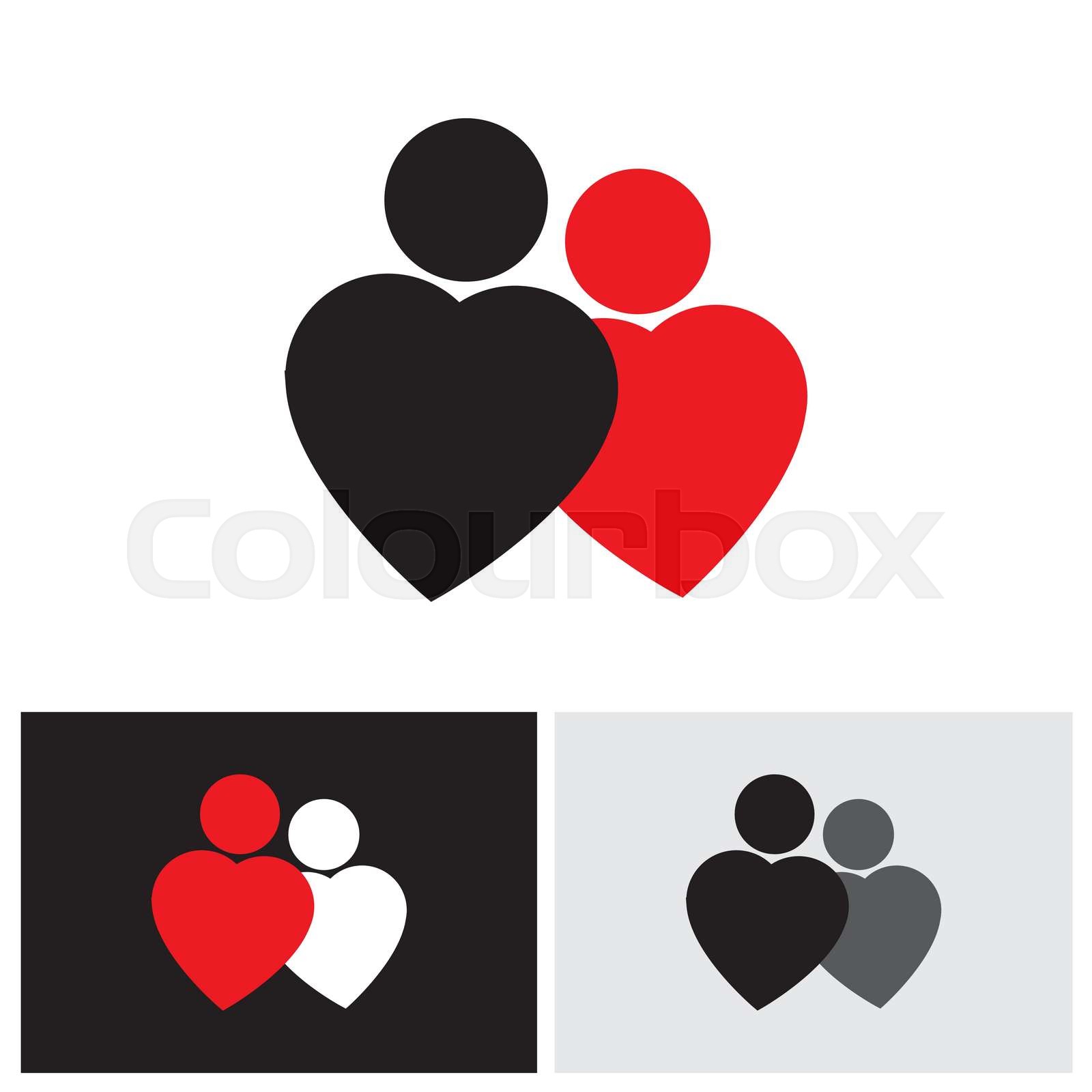 friends hug each other, deep relationship & bonding - vector icon ...