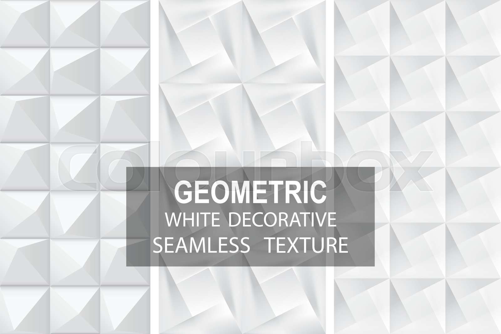 Decorative geometric textures. Seamless. | Stock vector | Colourbox