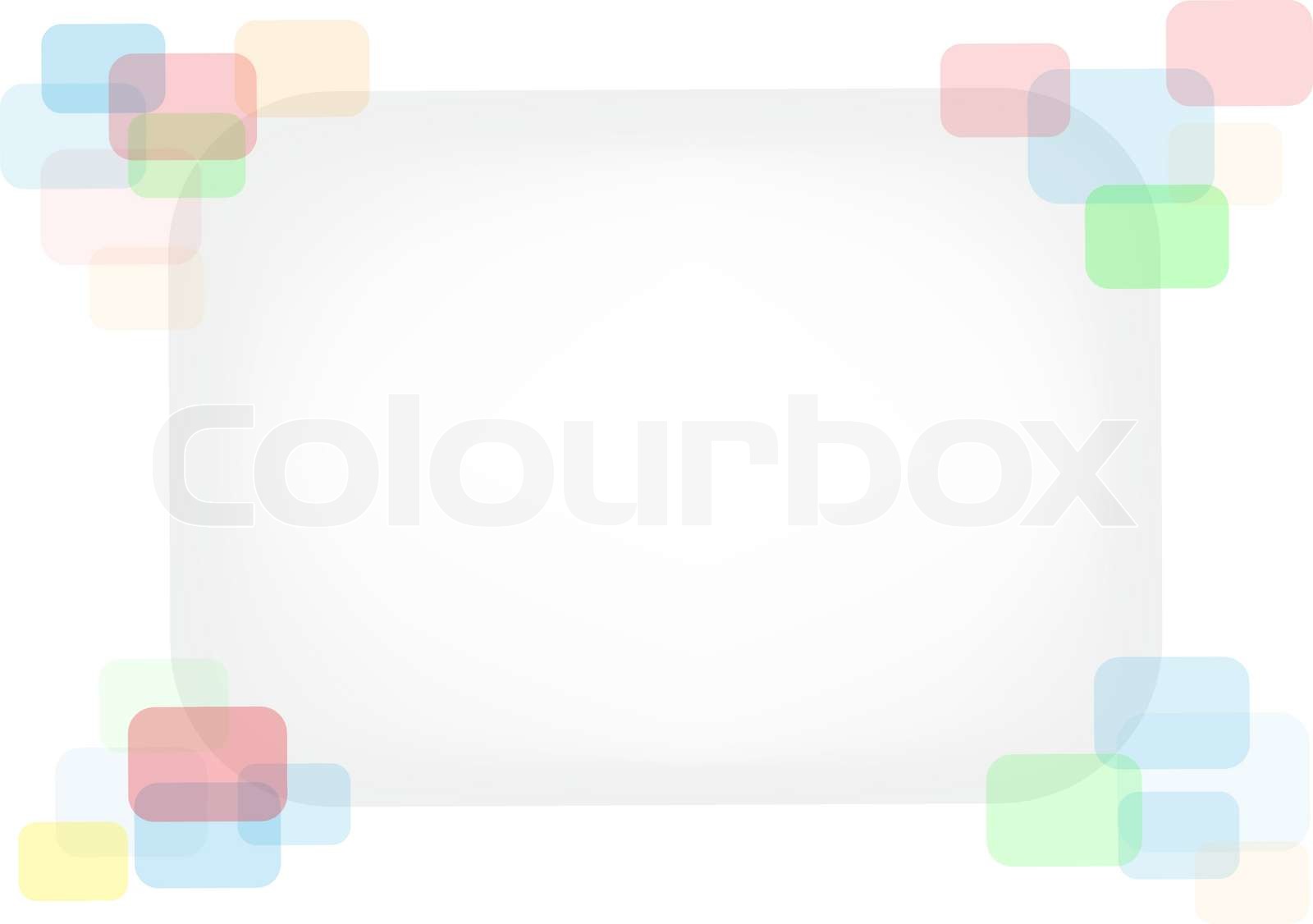 The rounded rectangular eps10 color background for text | Stock vector ...