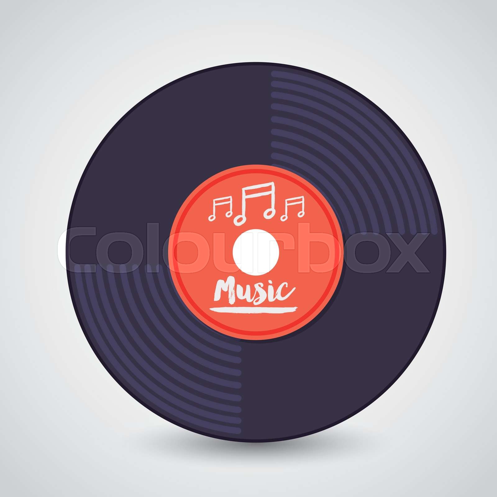 music record design | Stock vector | Colourbox
