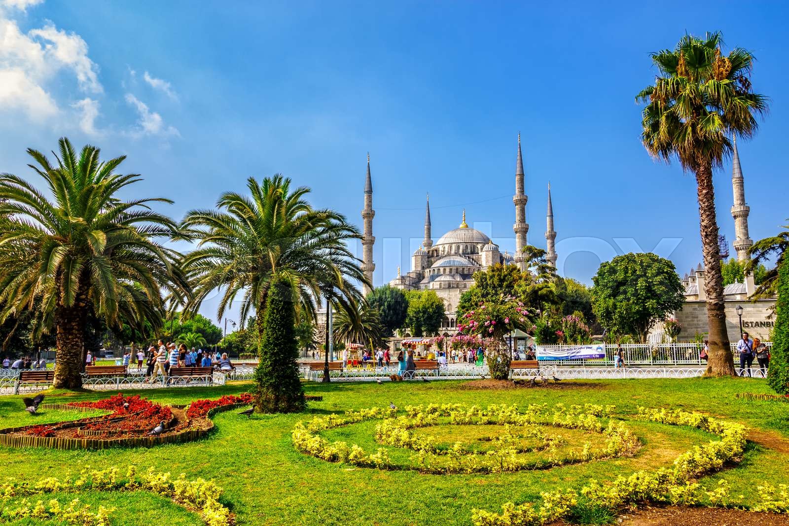 Sultanahmet Park a popular tourists area | Stock image | Colourbox