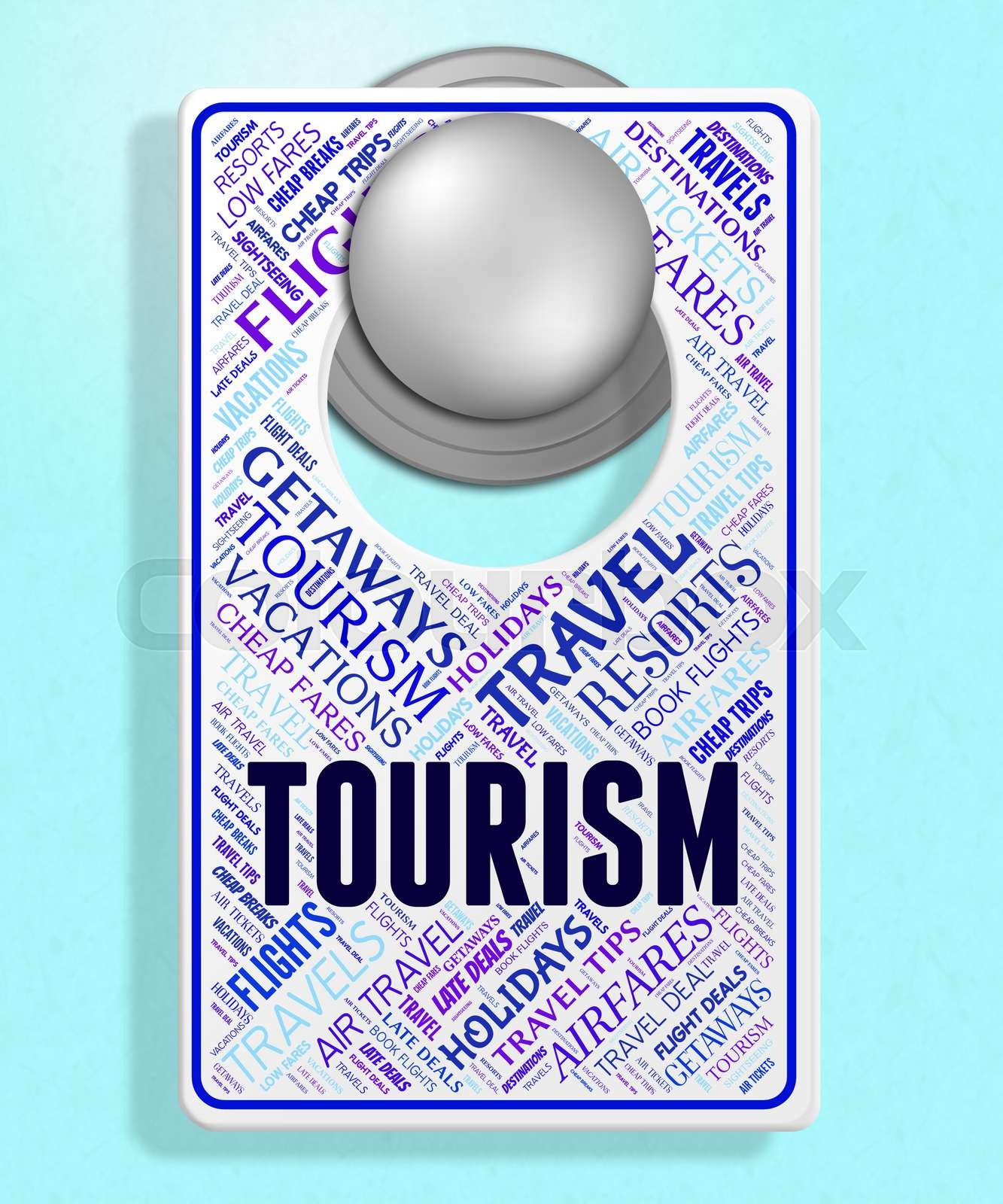 Tourism Sign Indicates Board Destinations And Signs | Stock image ...