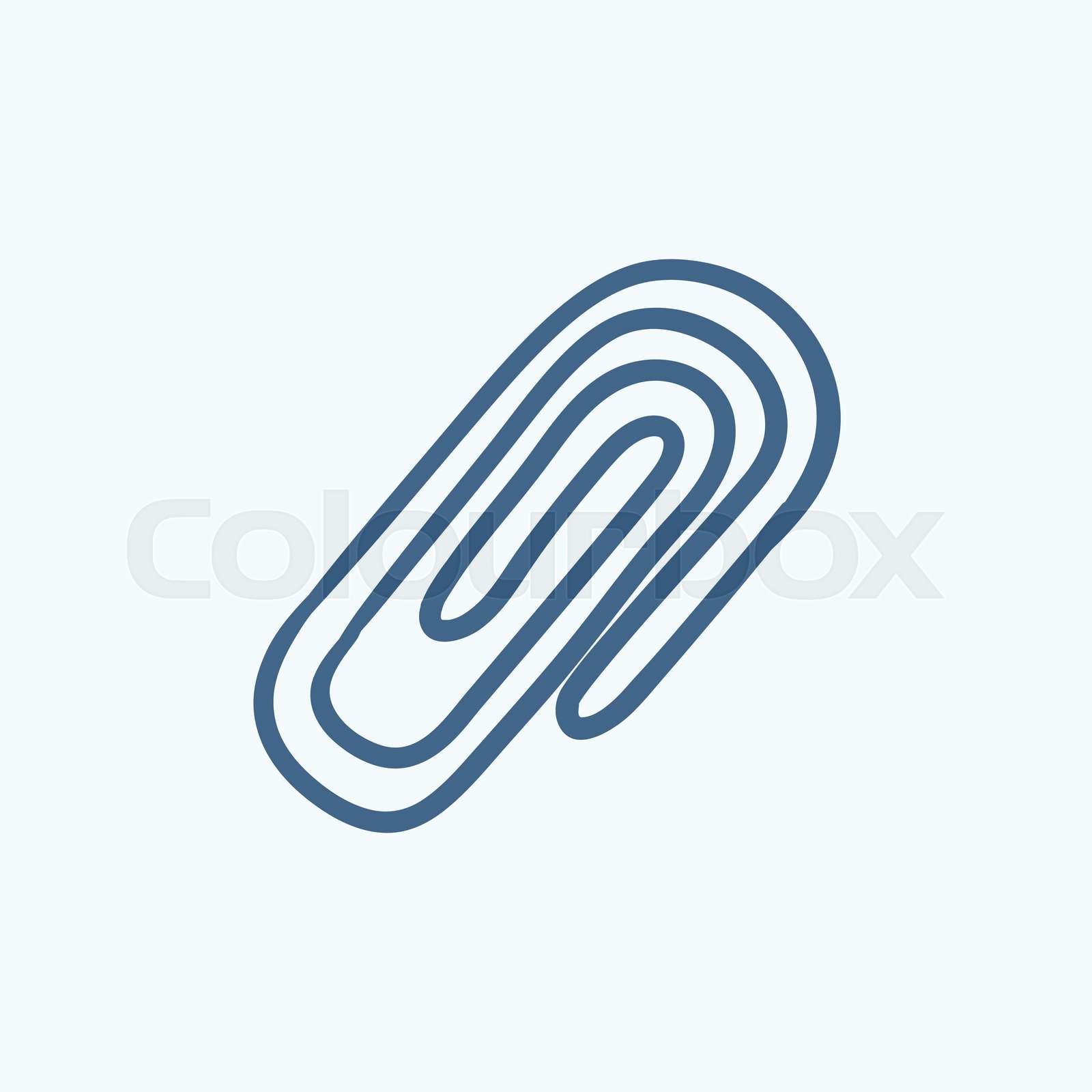 Attach symbol sketch icon. | Stock vector | Colourbox