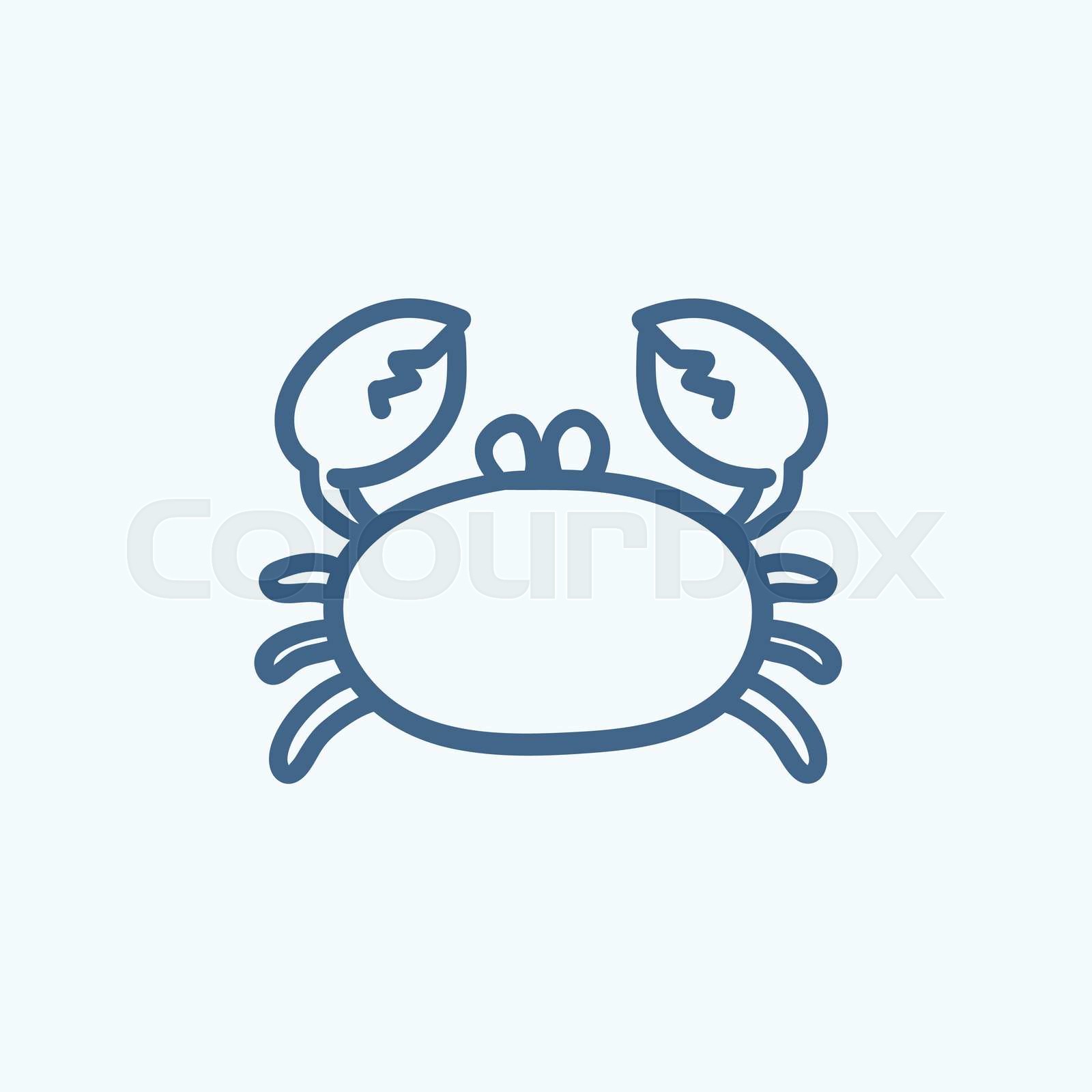 Blue Crab Outline