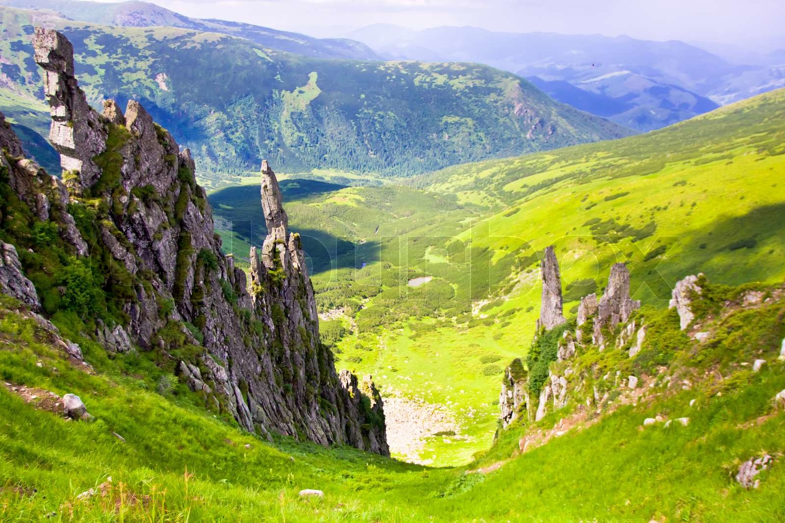 Beautiful mountains landscape in Carpathian | Stock image | Colourbox