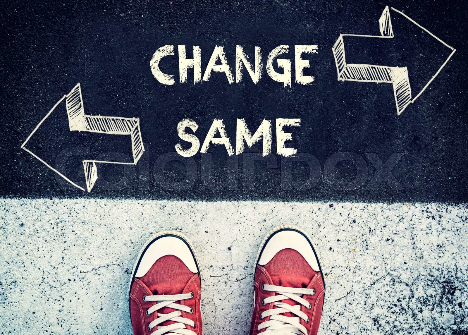 Change or Same | Stock image | Colourbox