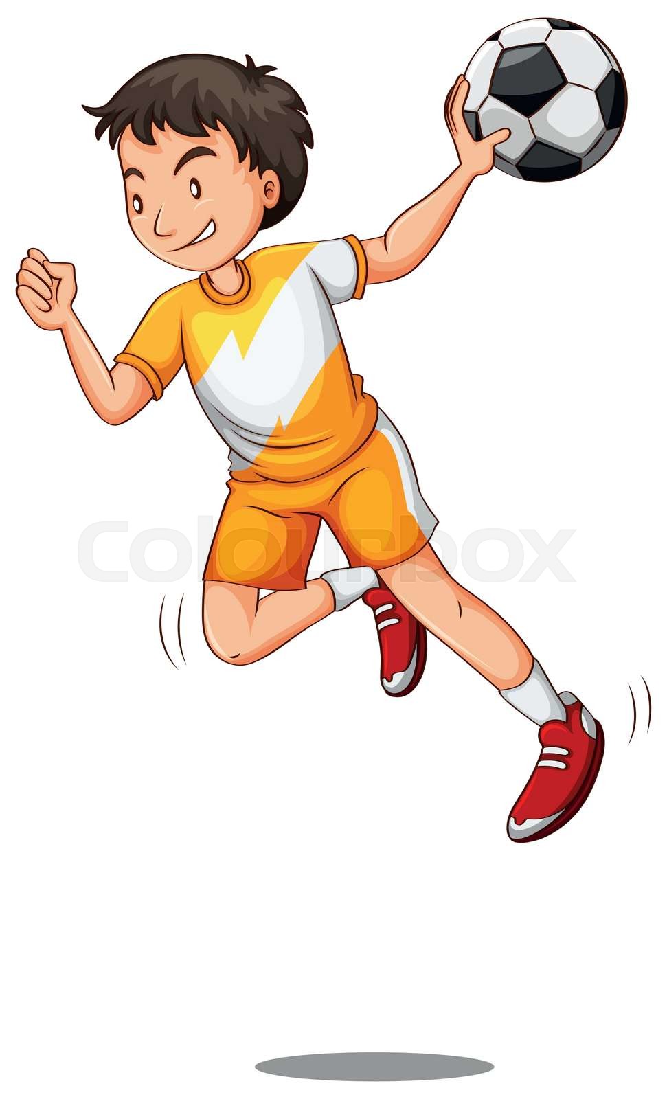 håndbold, tegning, vektor | Stock vektor | Colourbox