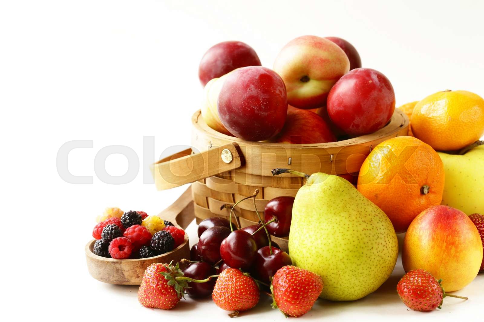 natural organic sweet fruit and berries | Stock image | Colourbox
