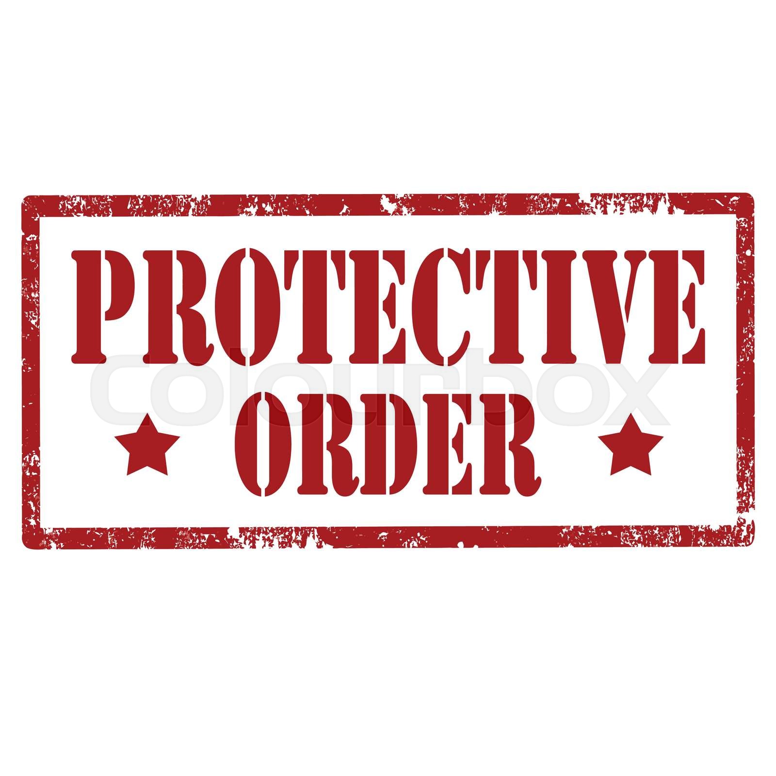 Protective Order-stamp | Stock vector | Colourbox