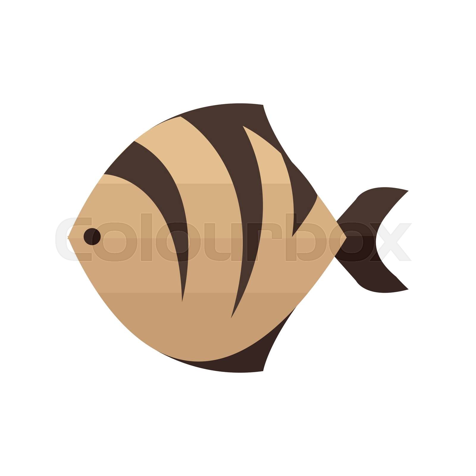 Brown Tiger fish | Stock vector | Colourbox
