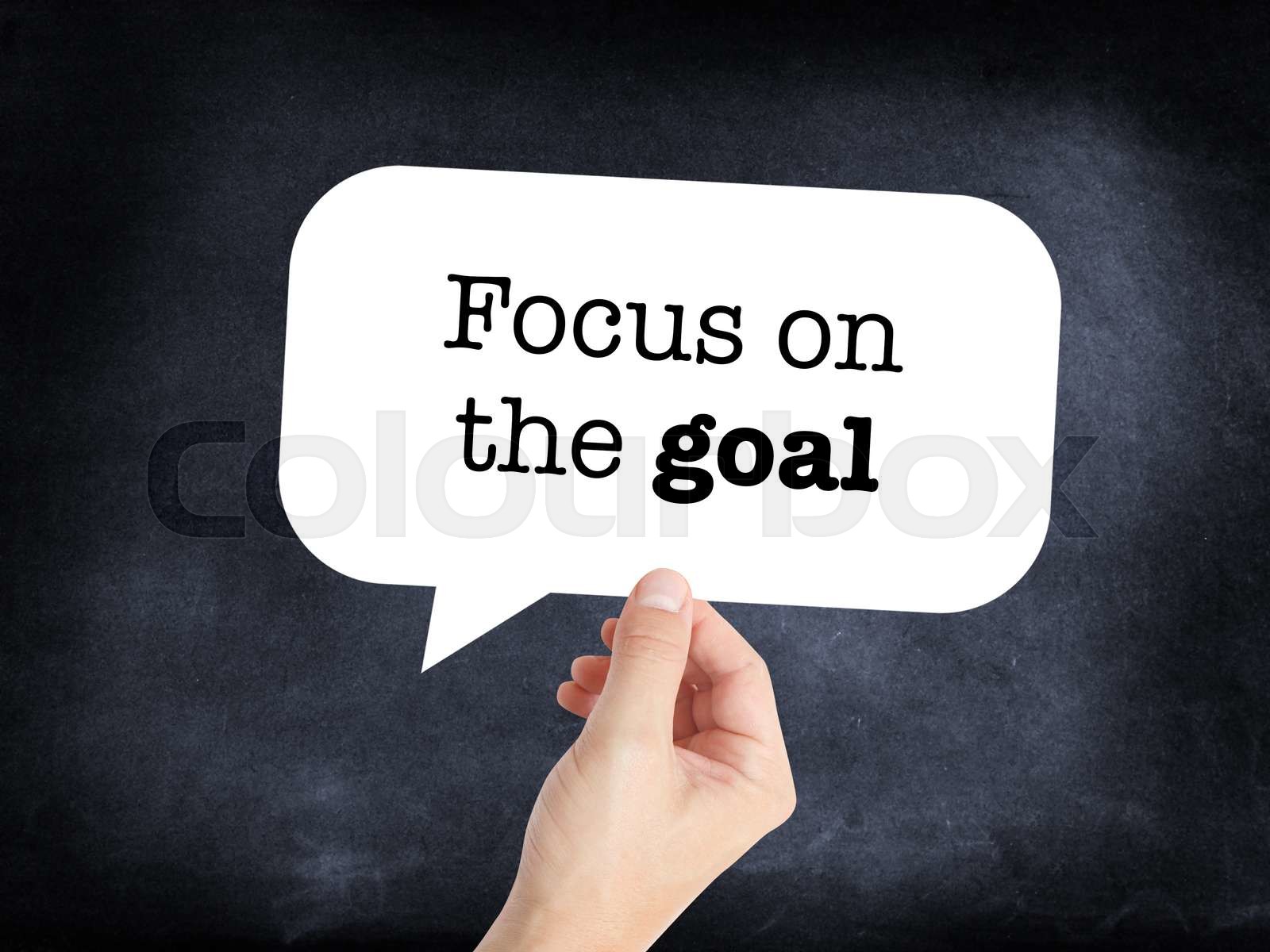 Focus on the goal | Stock image | Colourbox