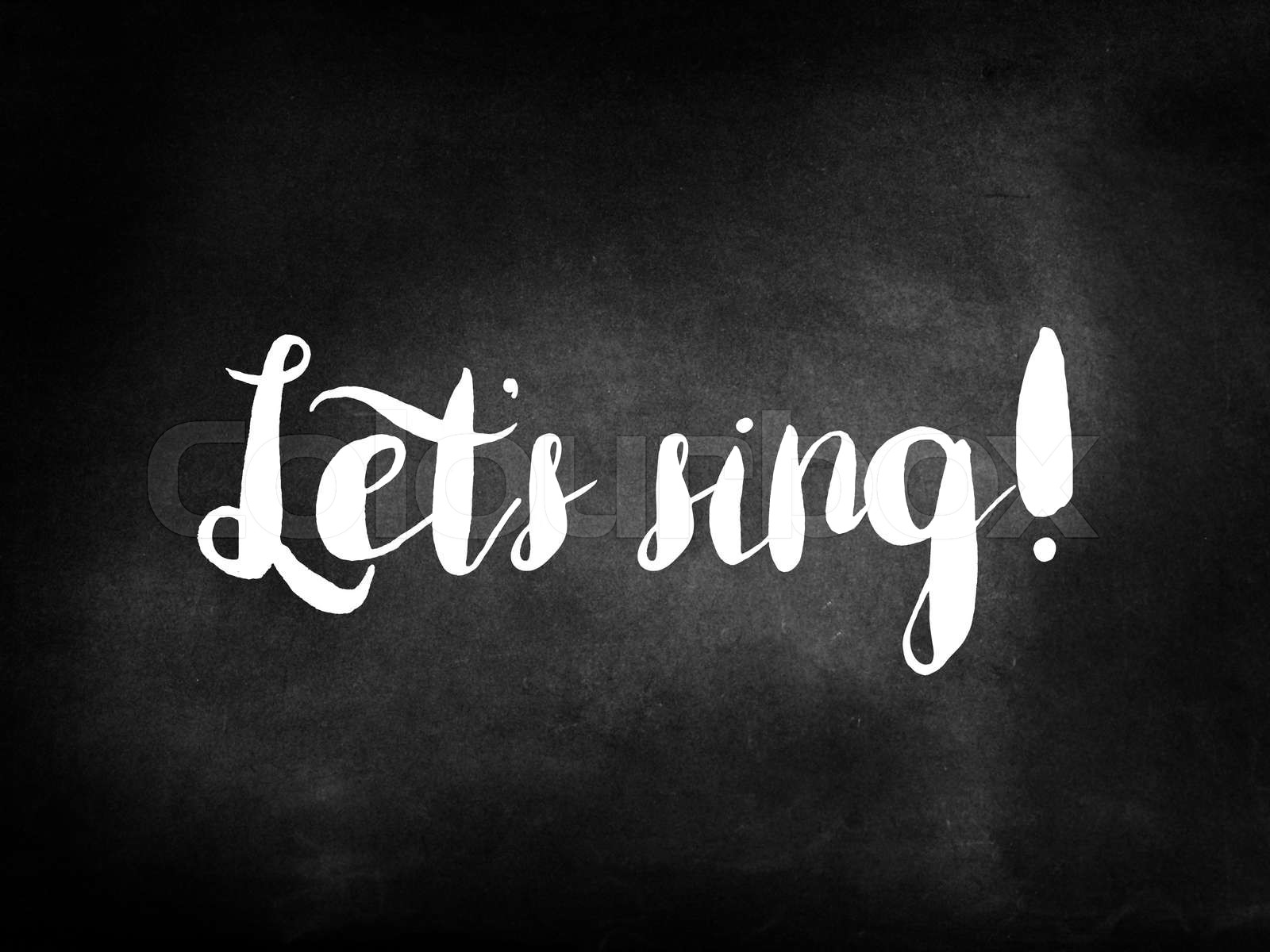 Let's sing | Stock image | Colourbox