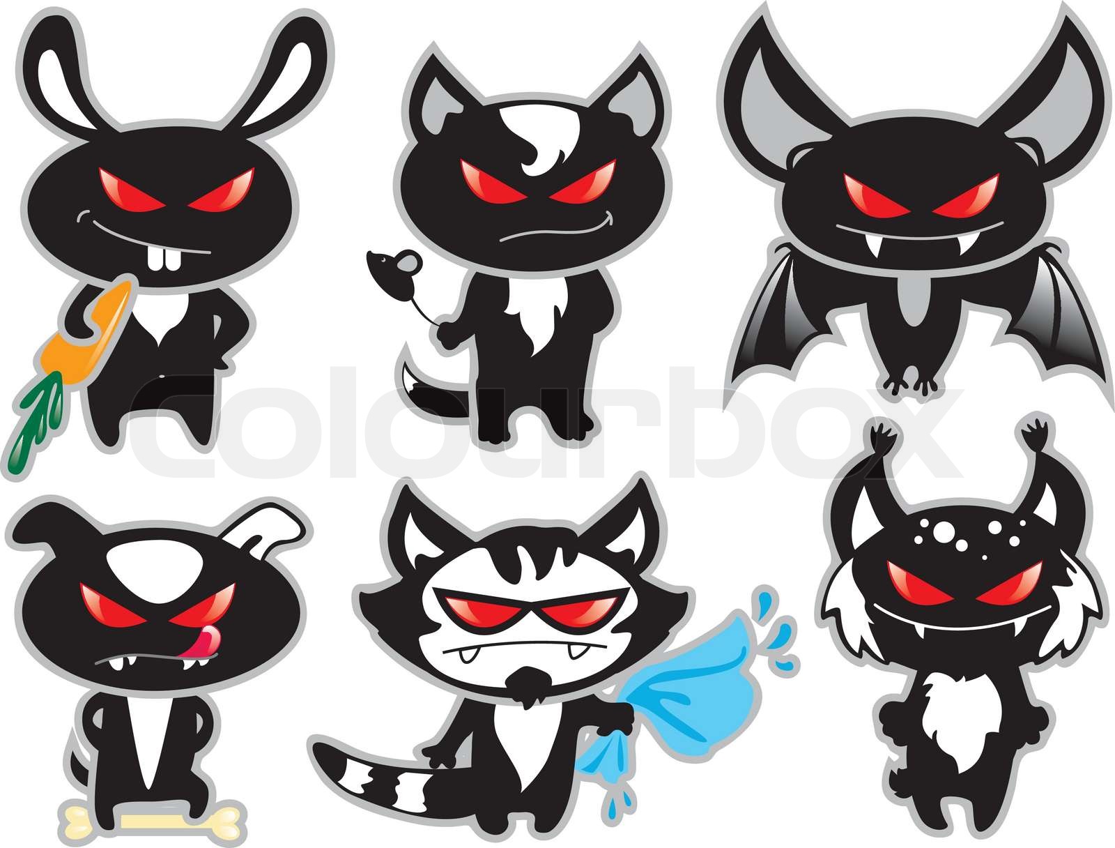 Angry animals srt | Stock vector | Colourbox
