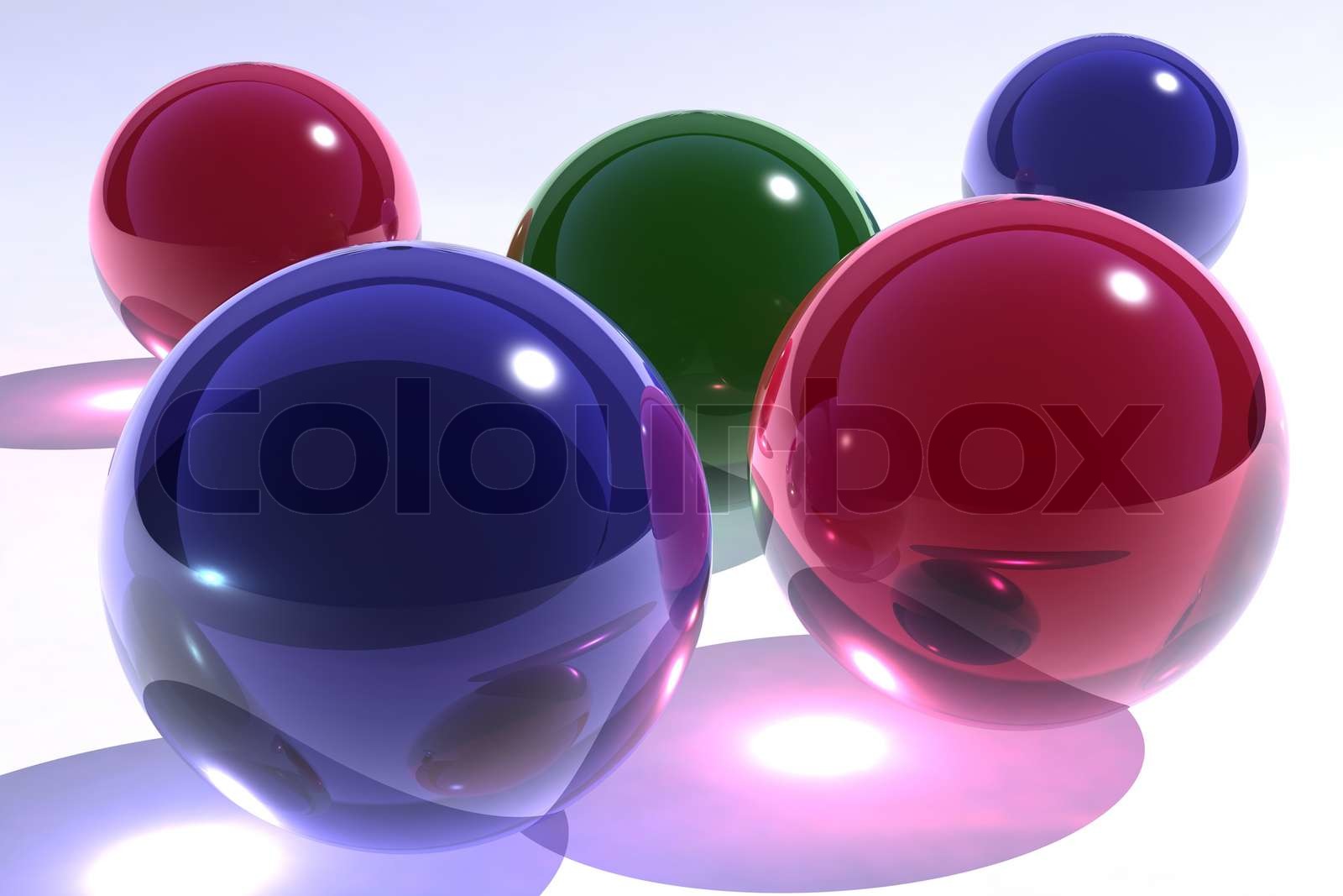 glass spheres | Stock image | Colourbox