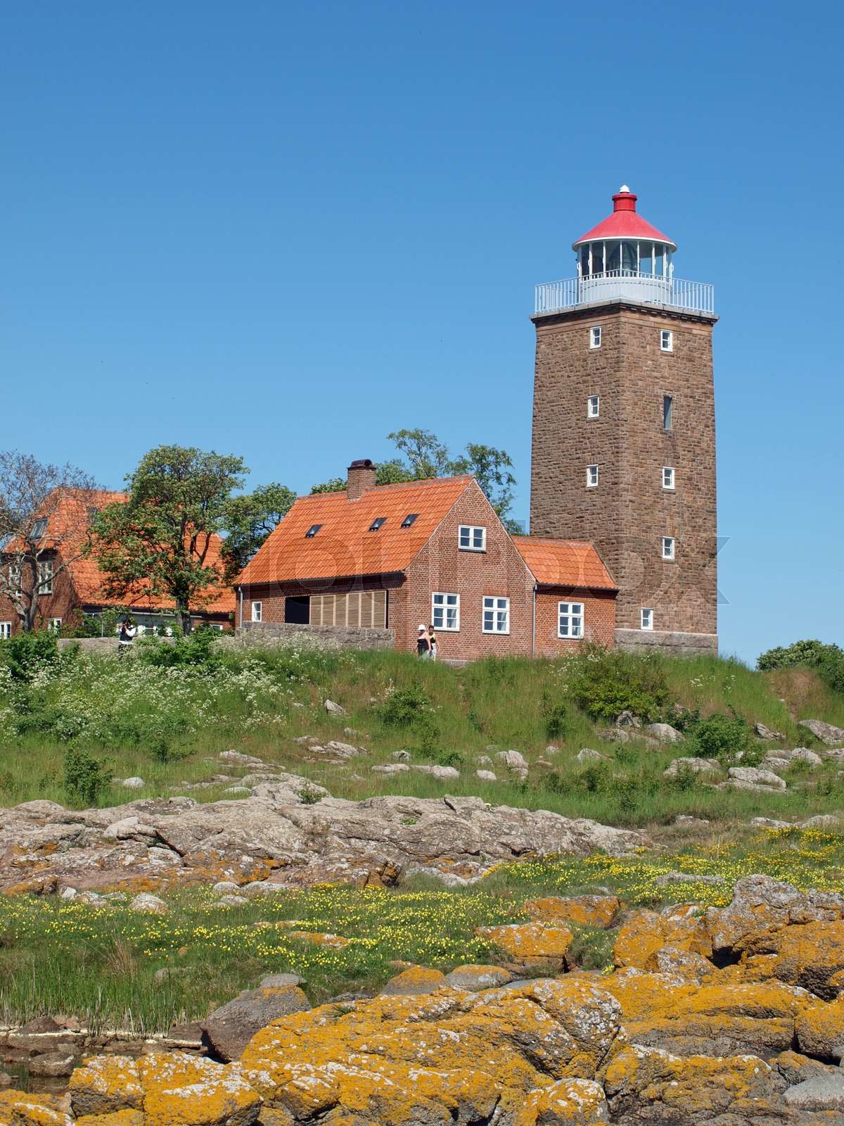 bornholm, svaneke, fyr | Stock image | Colourbox
