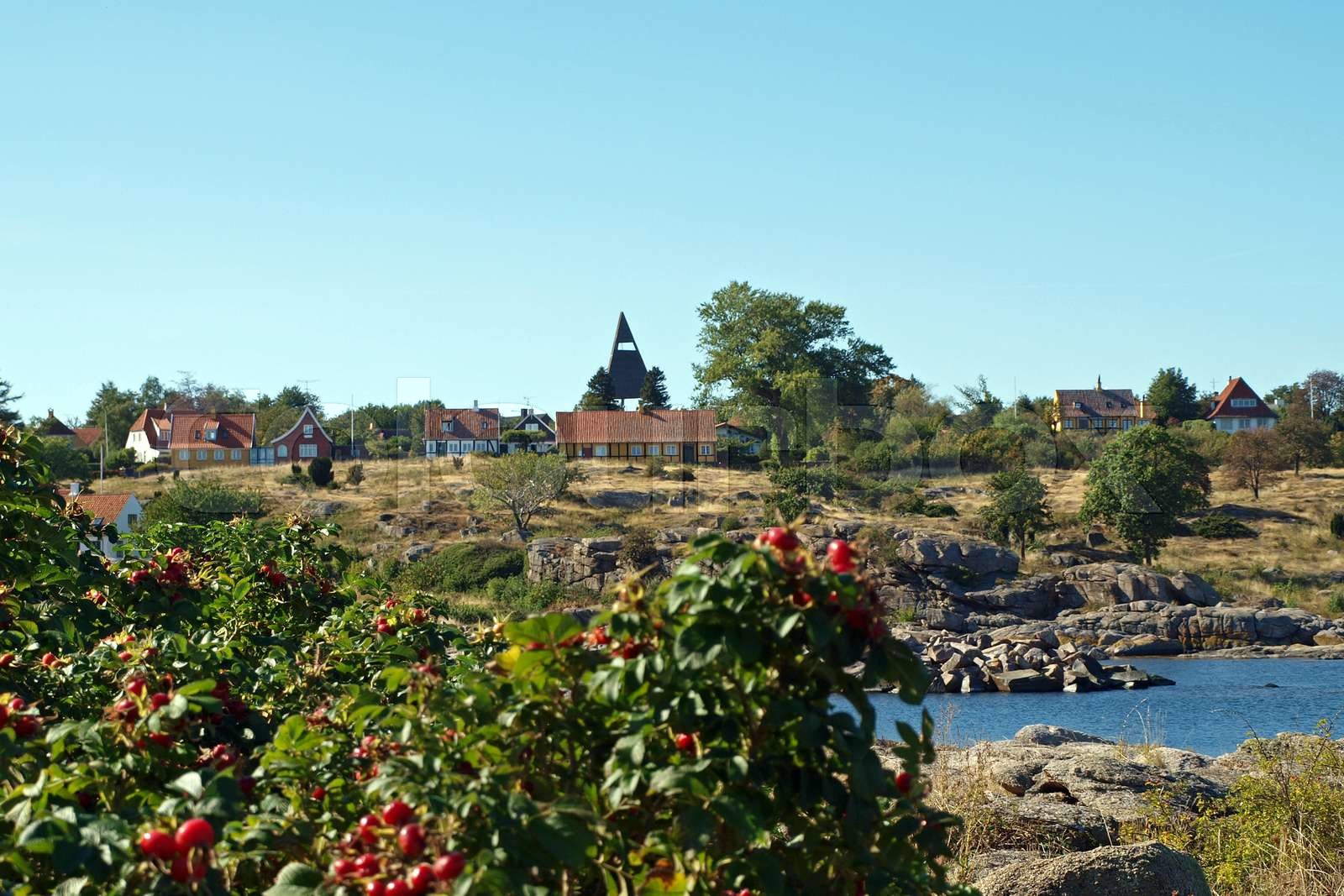 bornholm, svaneke, vandtårn | Stock image | Colourbox