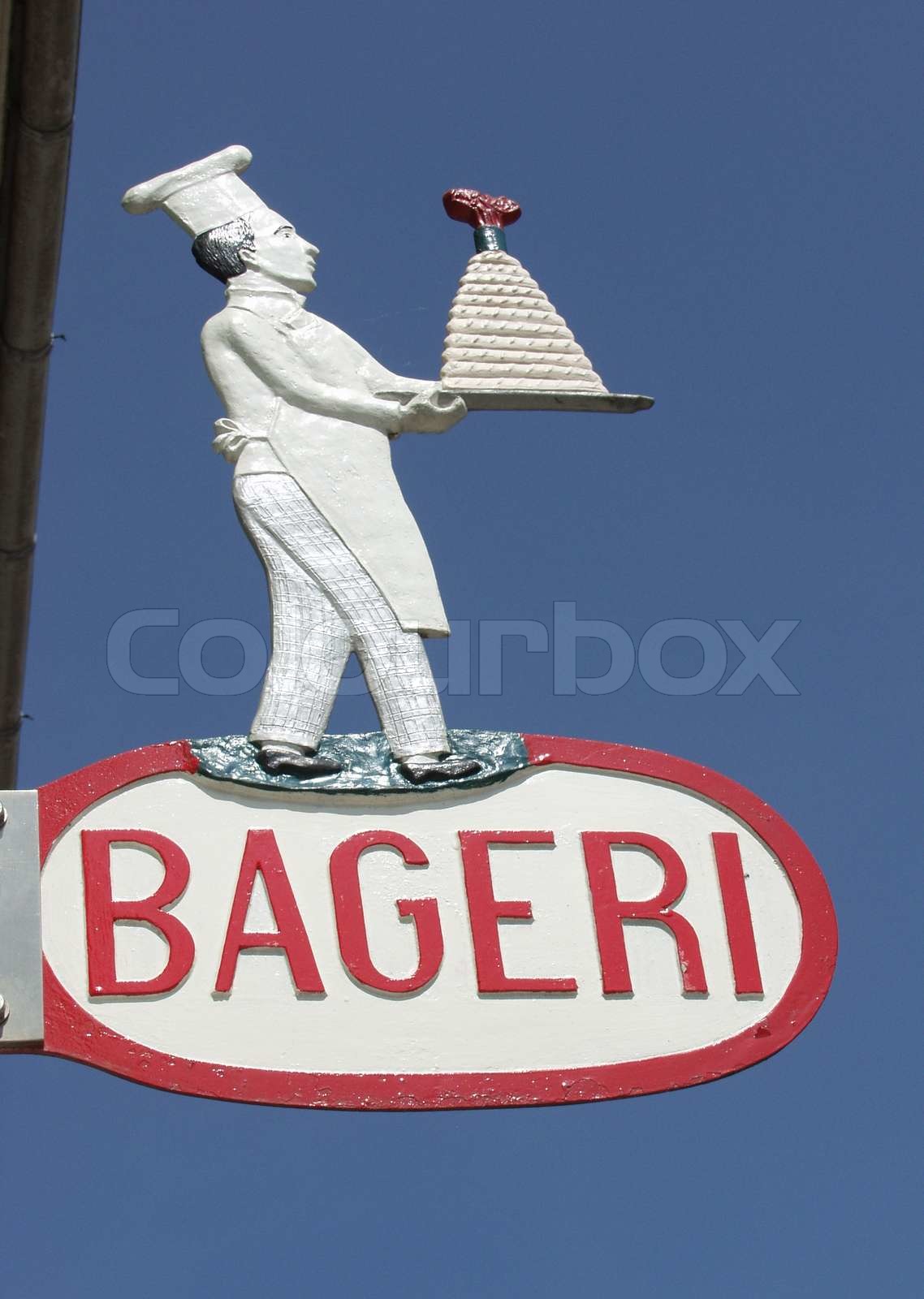 Bager, skilt, symbol, kagemand, kage | Stock foto | Colourbox