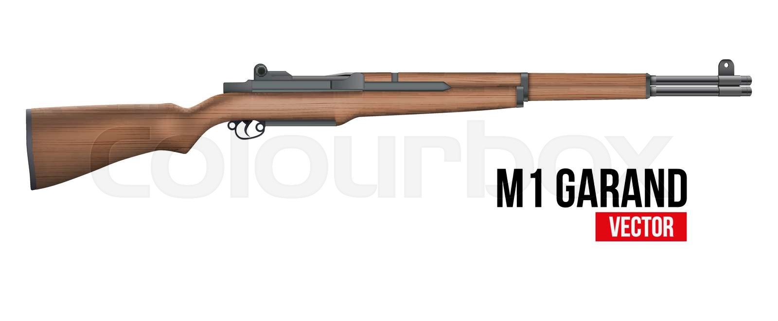 Rifle M1 Garand Vector | Stock vector | Colourbox