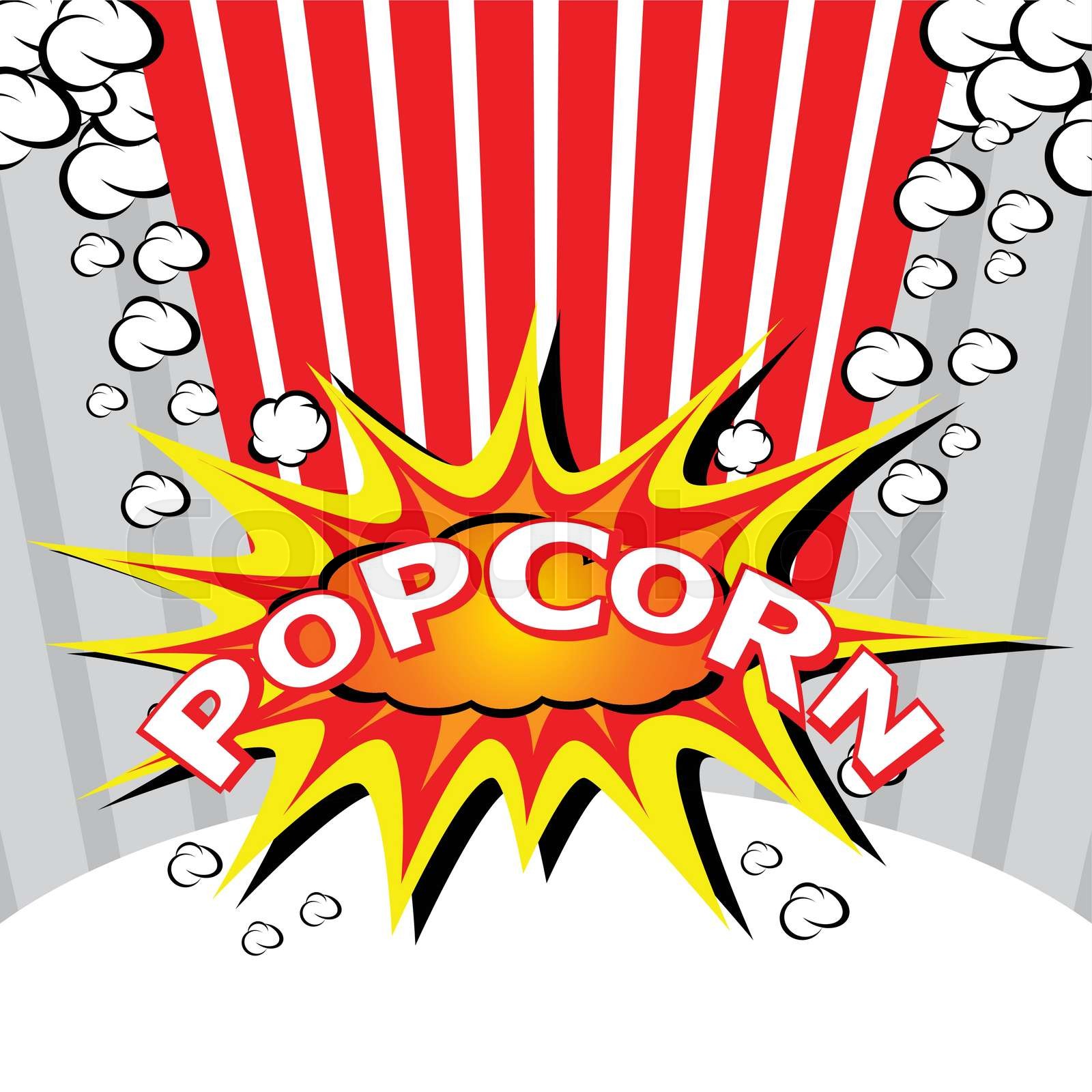 Popcorn design. | Stock vector | Colourbox